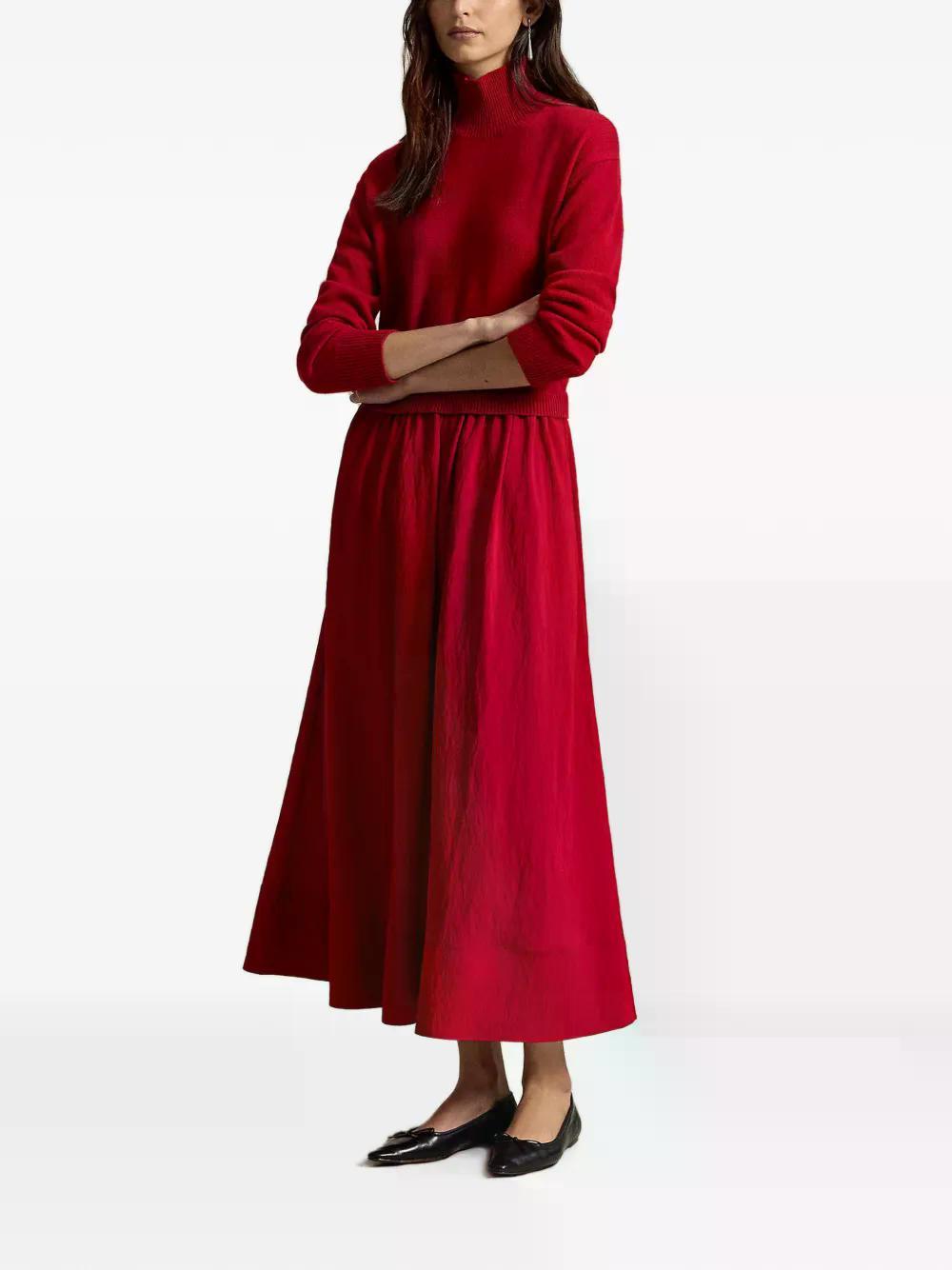 POLO RALPH LAUREN Polo Ralph Lauren Button-Back Ribbed Midi Dress