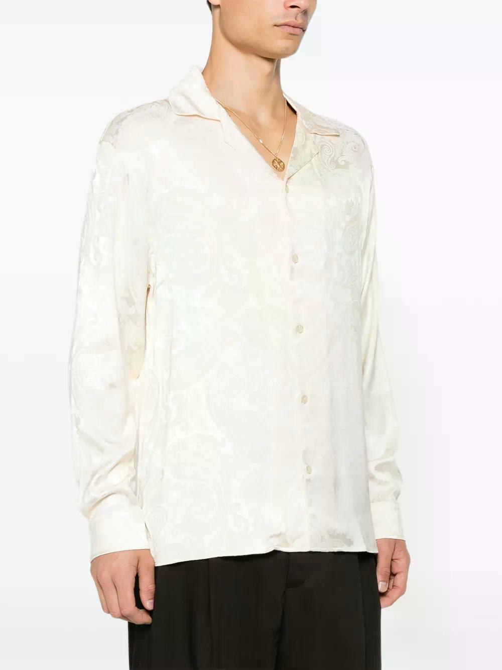 DROLE DE MONSIEUR paisley-jacquard long-sleeve shirt