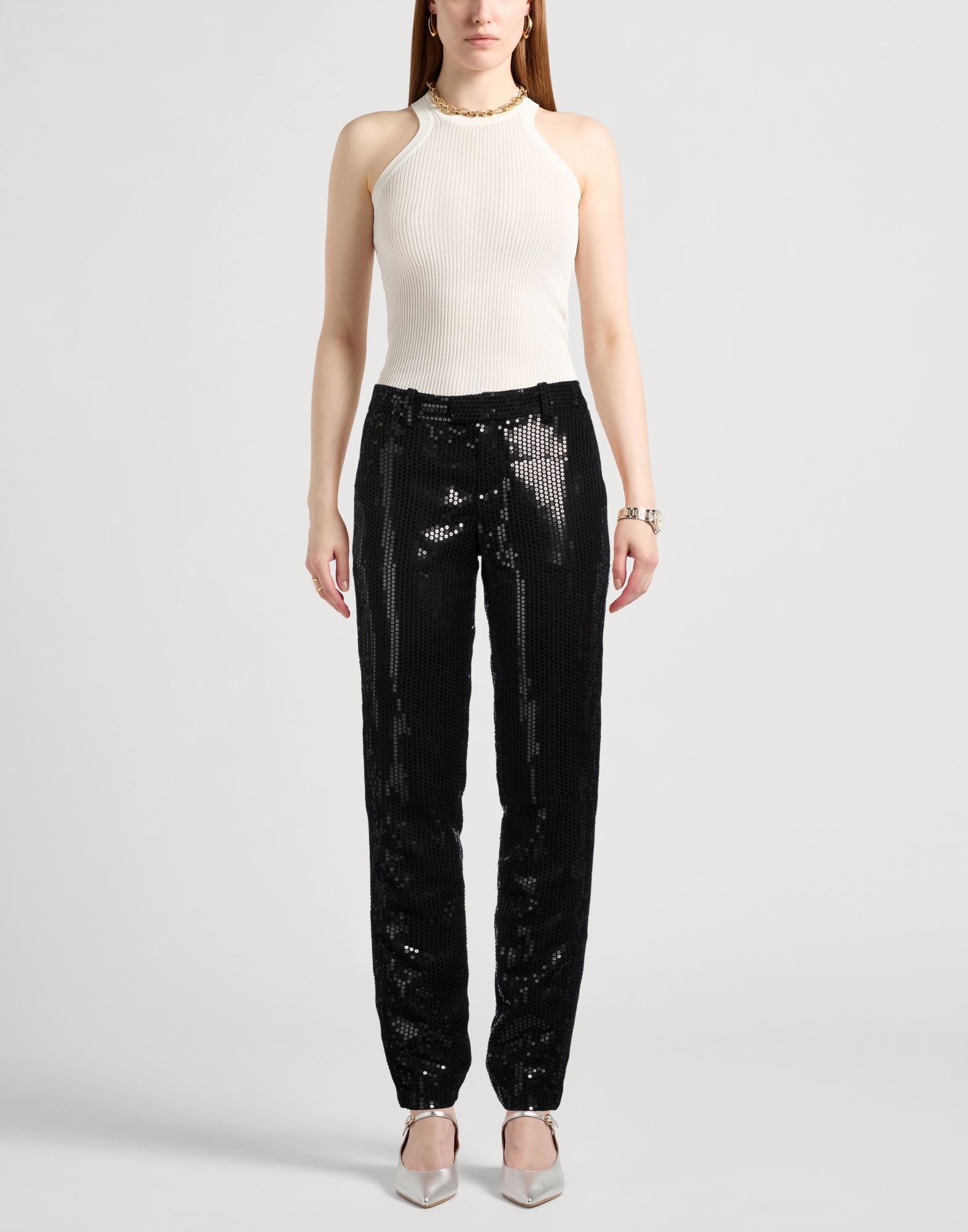 ZADIG&VOLTAIRE ZADIG & VOLTAIRE Black Sequined Tapered Trousers