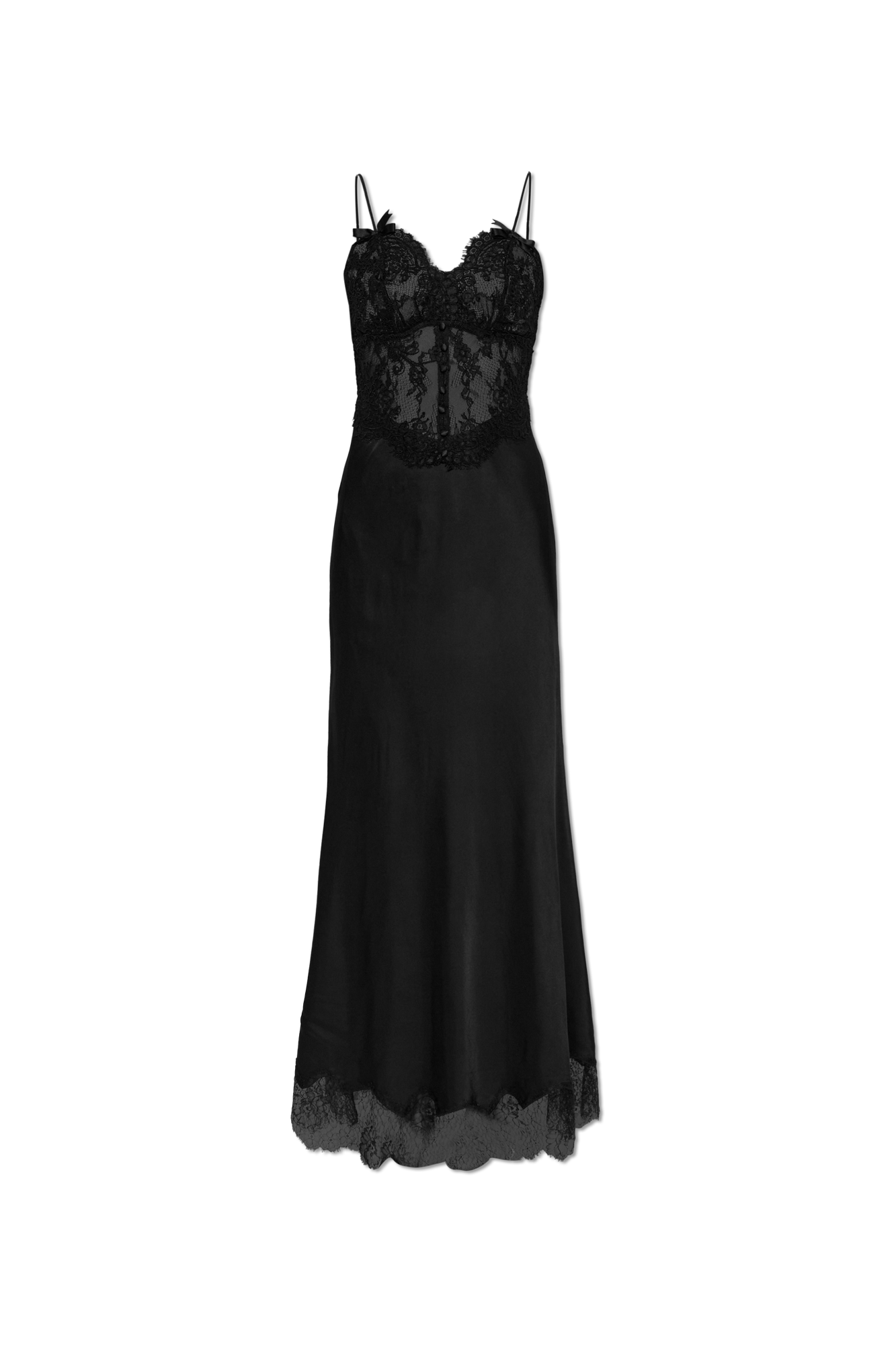 SELF-PORTRAIT Self-Portrait Black Lace Maxi Dress