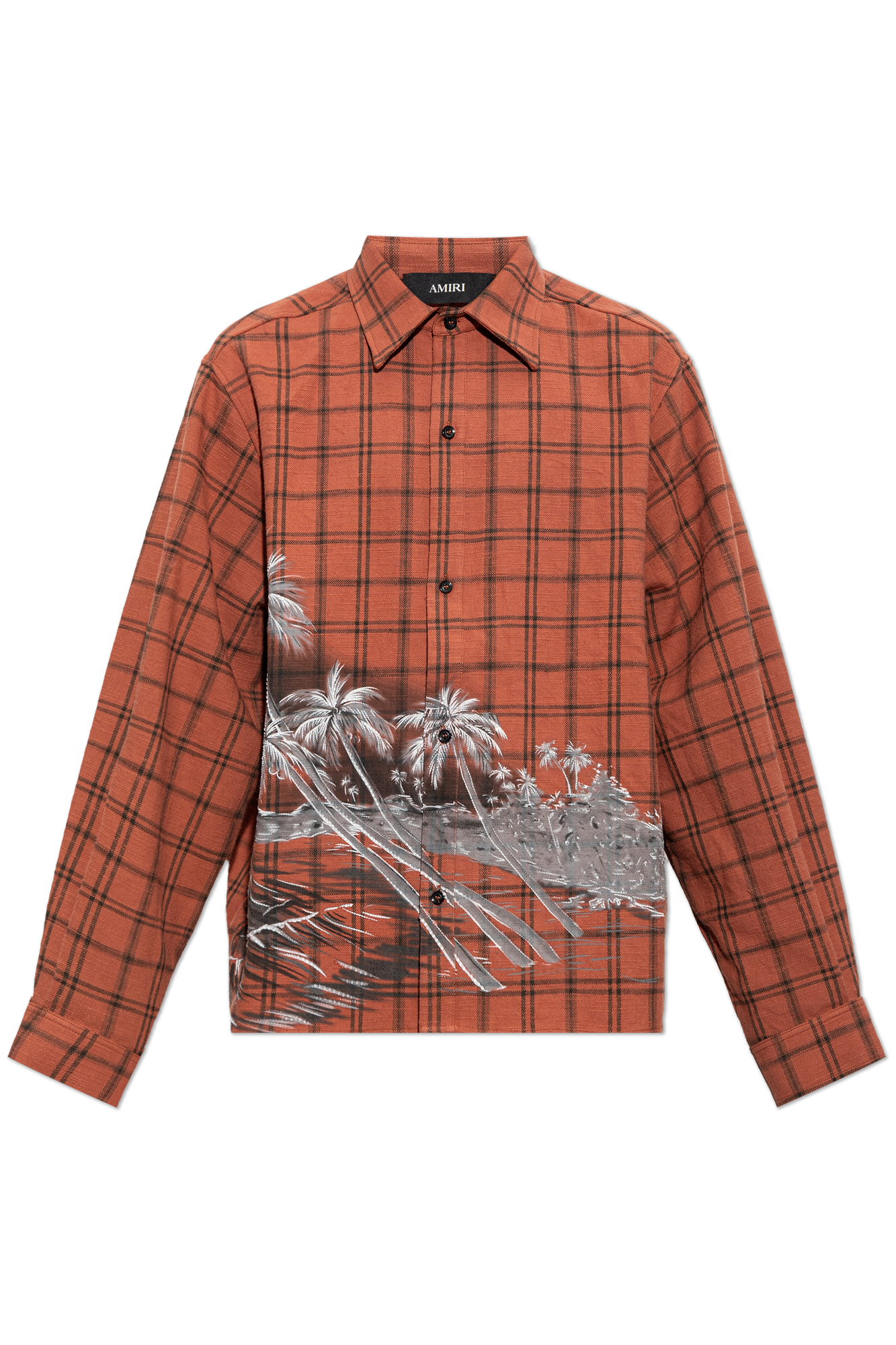 ALLSAINTS AllSaints Santo Checked Zip-Up Hoodie