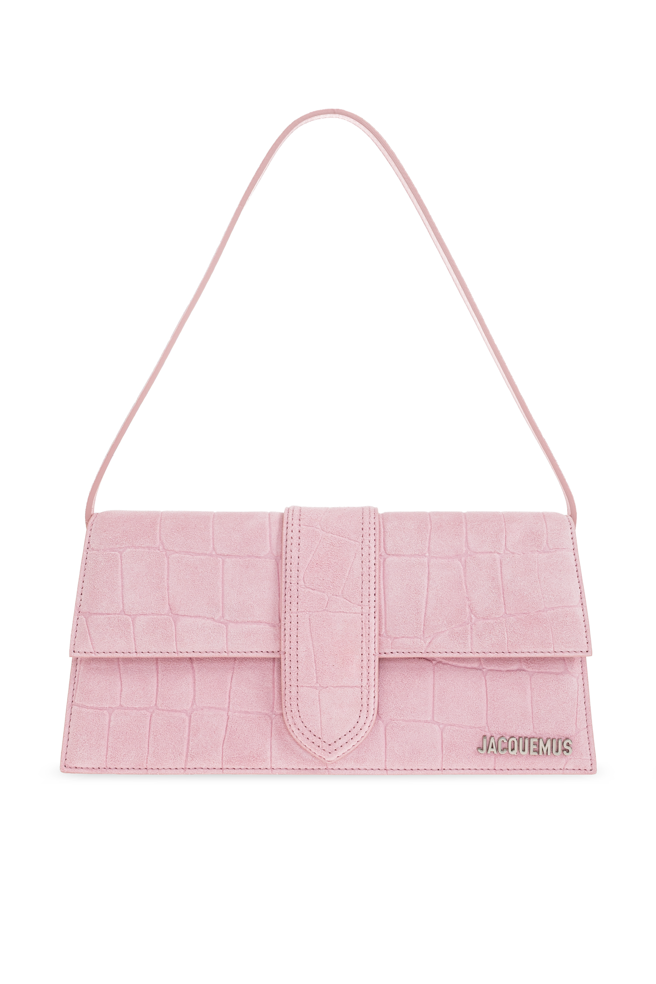 JACQUEMUS Jacquemus 'Le Long Bambino' Embossed Calfskin Shoulder Bag