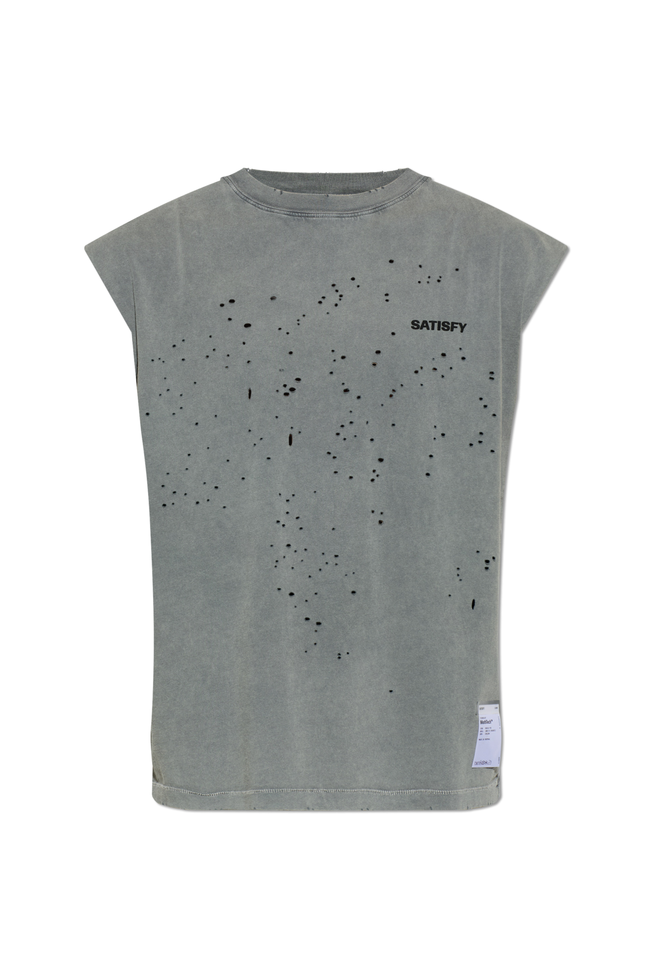 SATISFY sleeveless t-shirt ‘mothtech’
