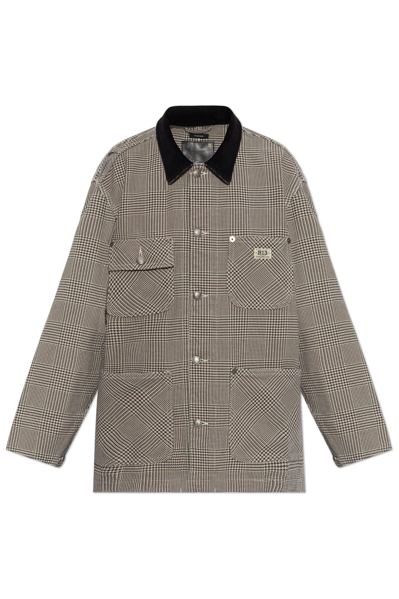 R13 R13 Appliquéd Logo Cotton Jacket