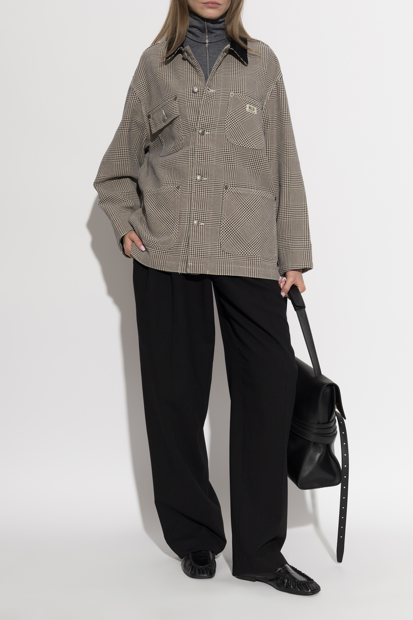 R13 R13 Appliquéd Logo Cotton Jacket