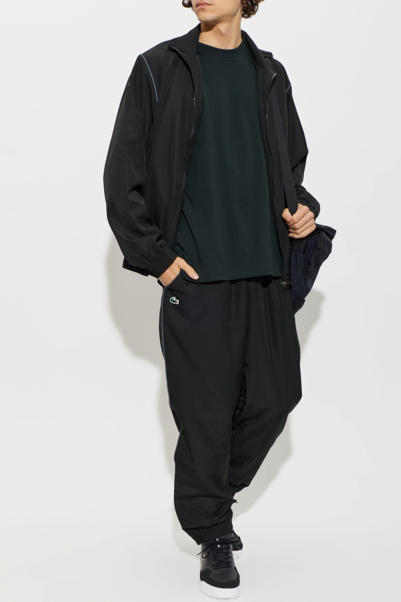 LACOSTE Lacoste 'Slam Break 226' Leather and Suede Sneakers