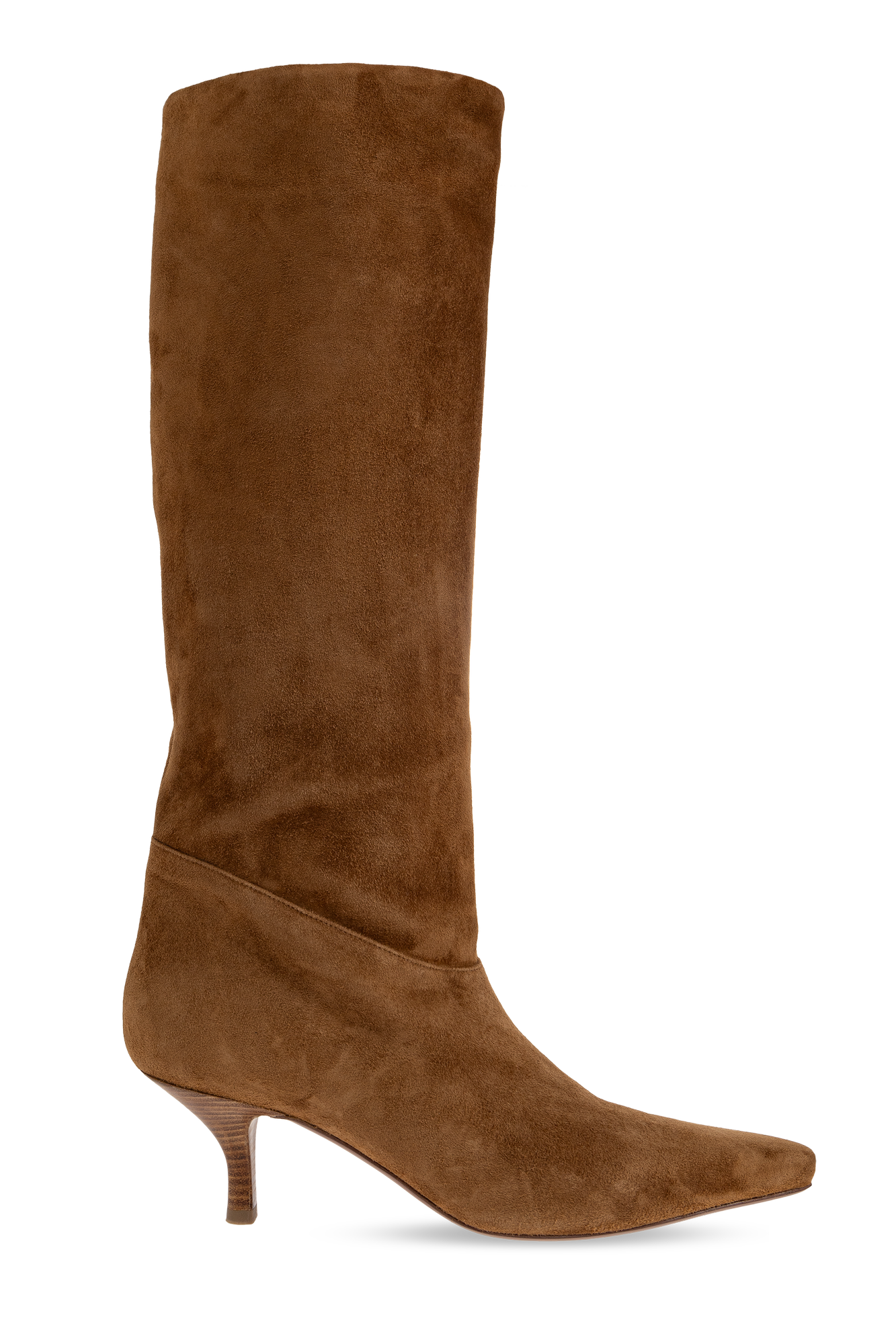 PARIS TEXAS Paris Texas "Rose" Suede Knee-High Heeled Boots