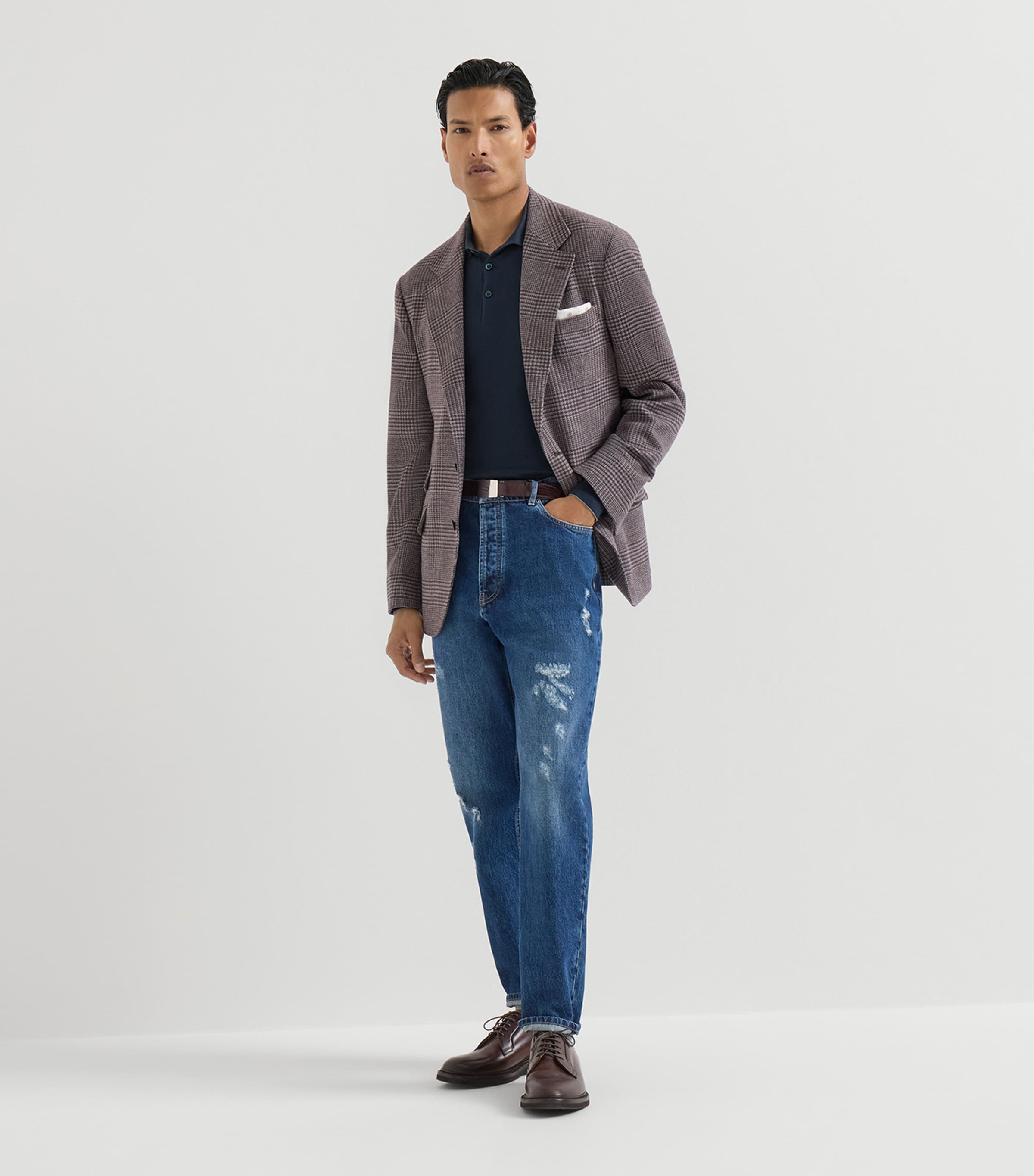 BRUNELLO CUCINELLI cotton polo sweater