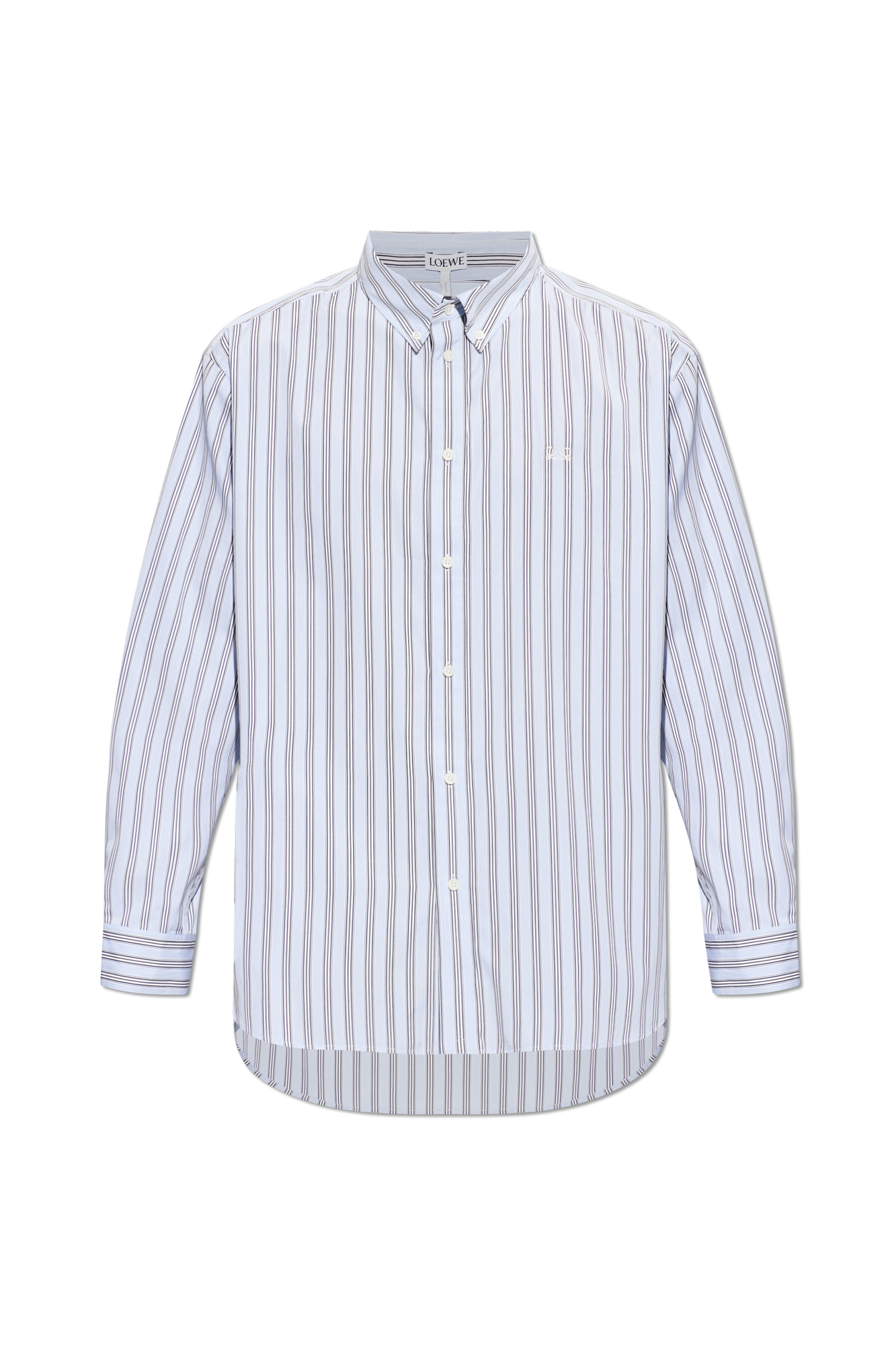 LOEWE Loewe BLUE Striped shirt