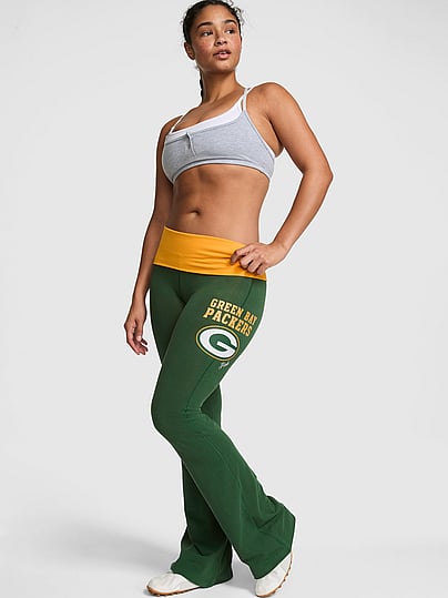 PINK nfl collection all-day cotton™ bling foldover flare leggings