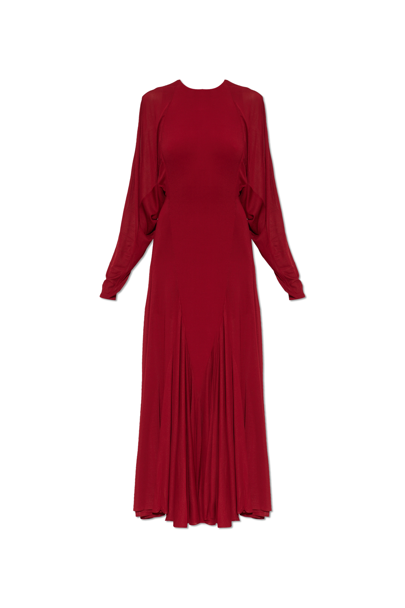 ALAÏA ALAÏA Long Sleeve Midi Dress