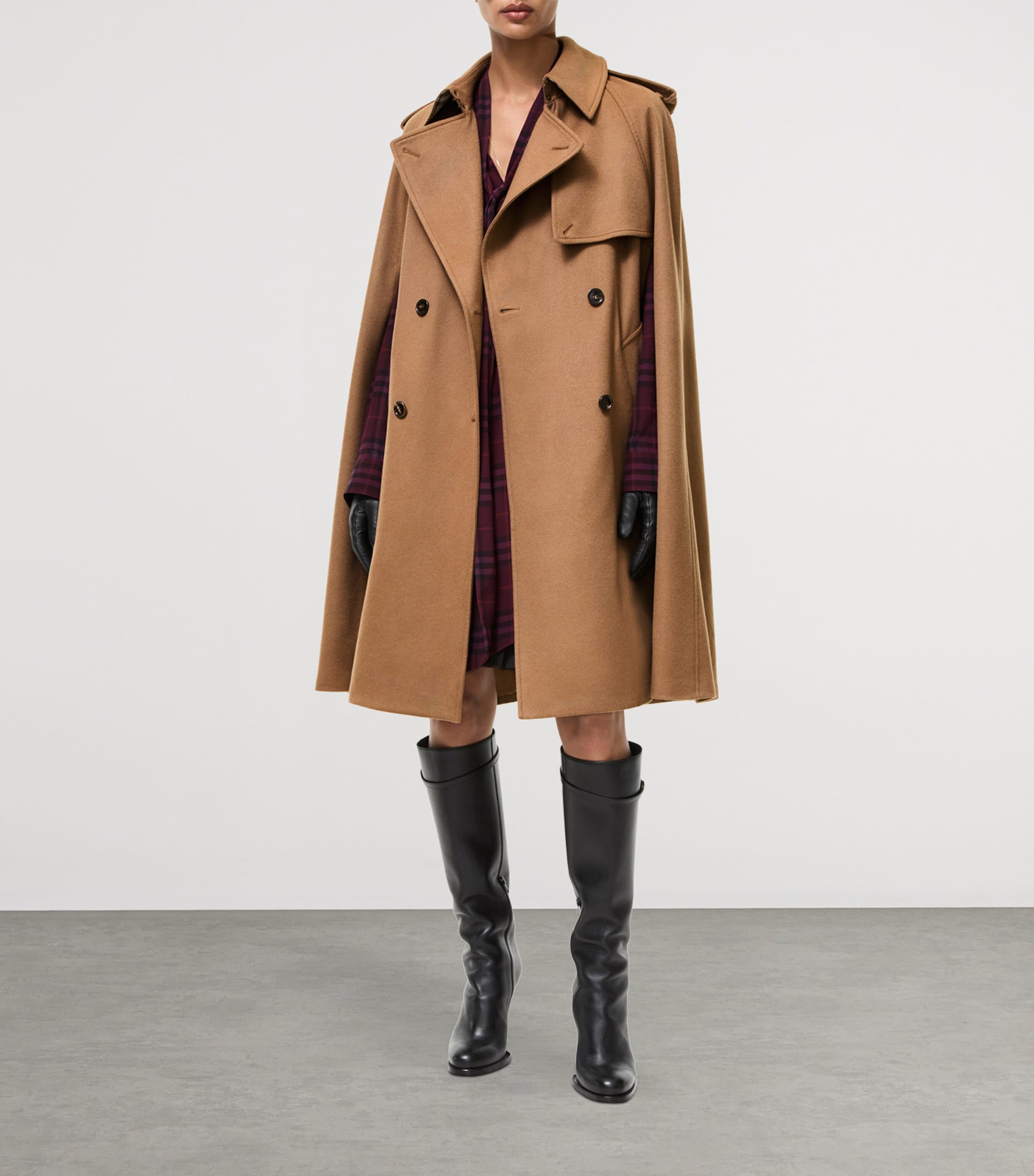 BURBERRY Burberry Cashmere Belmont Trench Cape