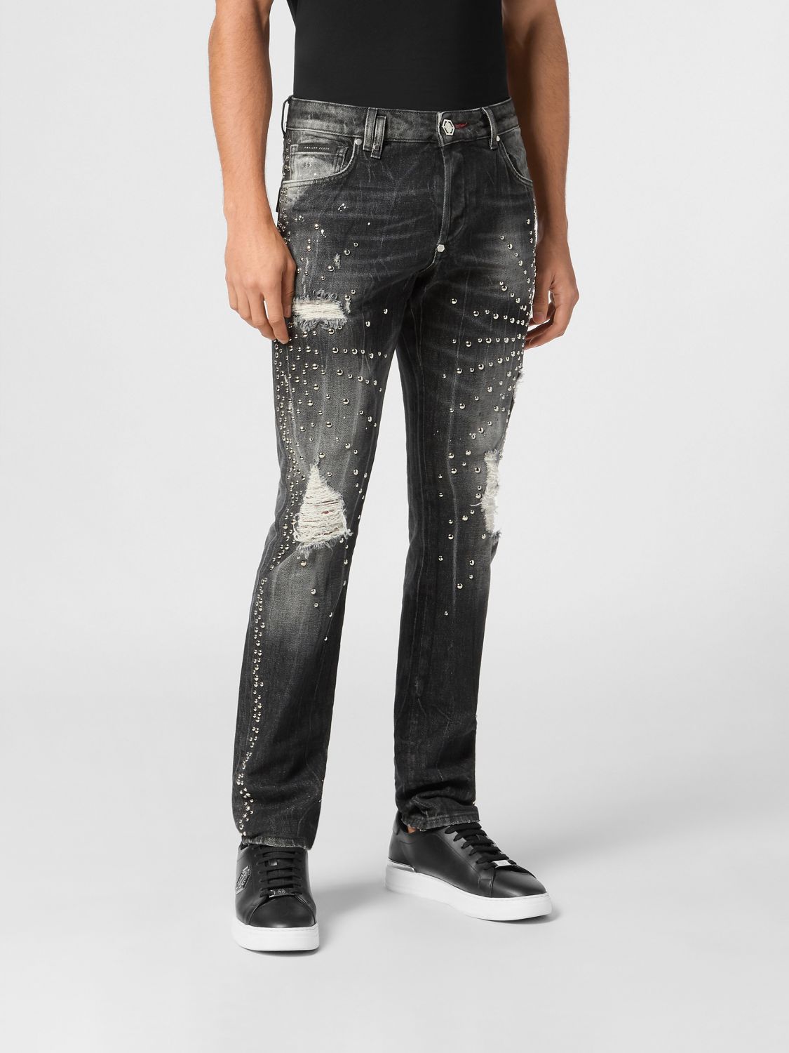 PHILIPP PLEIN PHILIPP PLEIN Studded Distressed Jeans