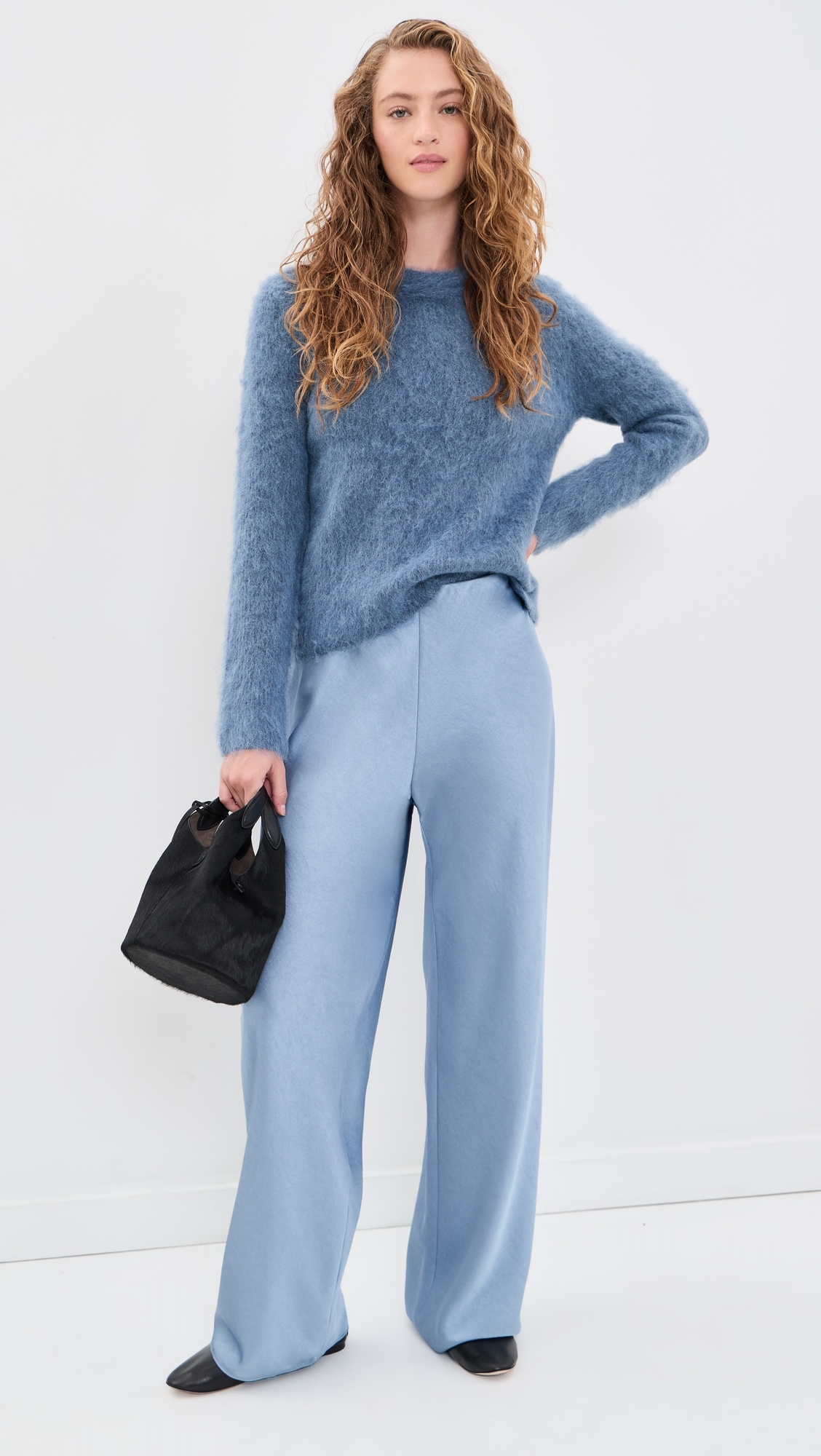 VINCE colette fluid satin bias pants