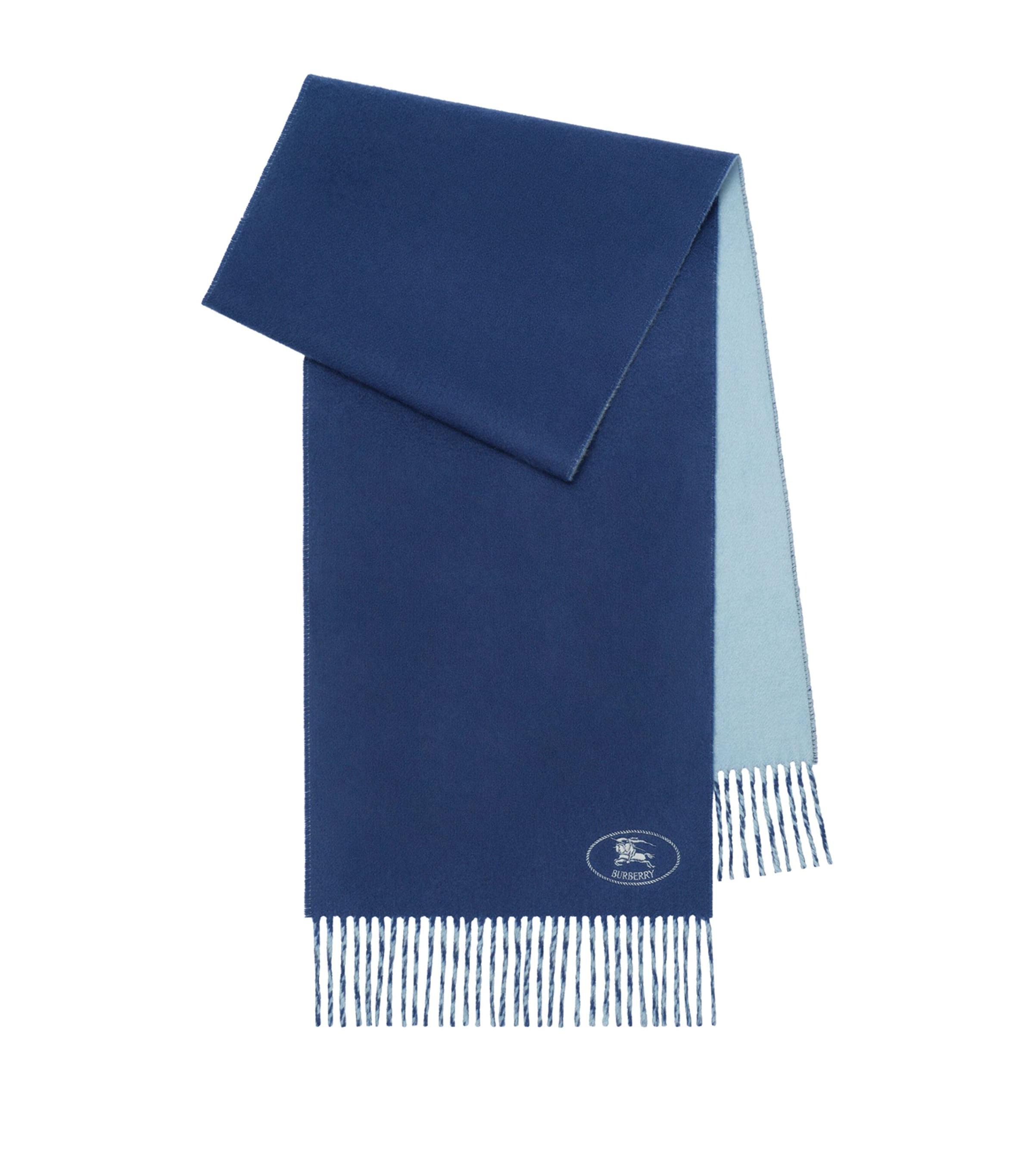 BURBERRY cashmere reversible knight scarf