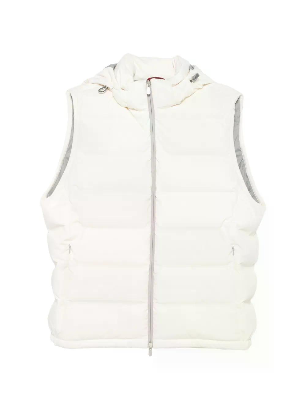 BRUNELLO CUCINELLI quilted hooded gilet