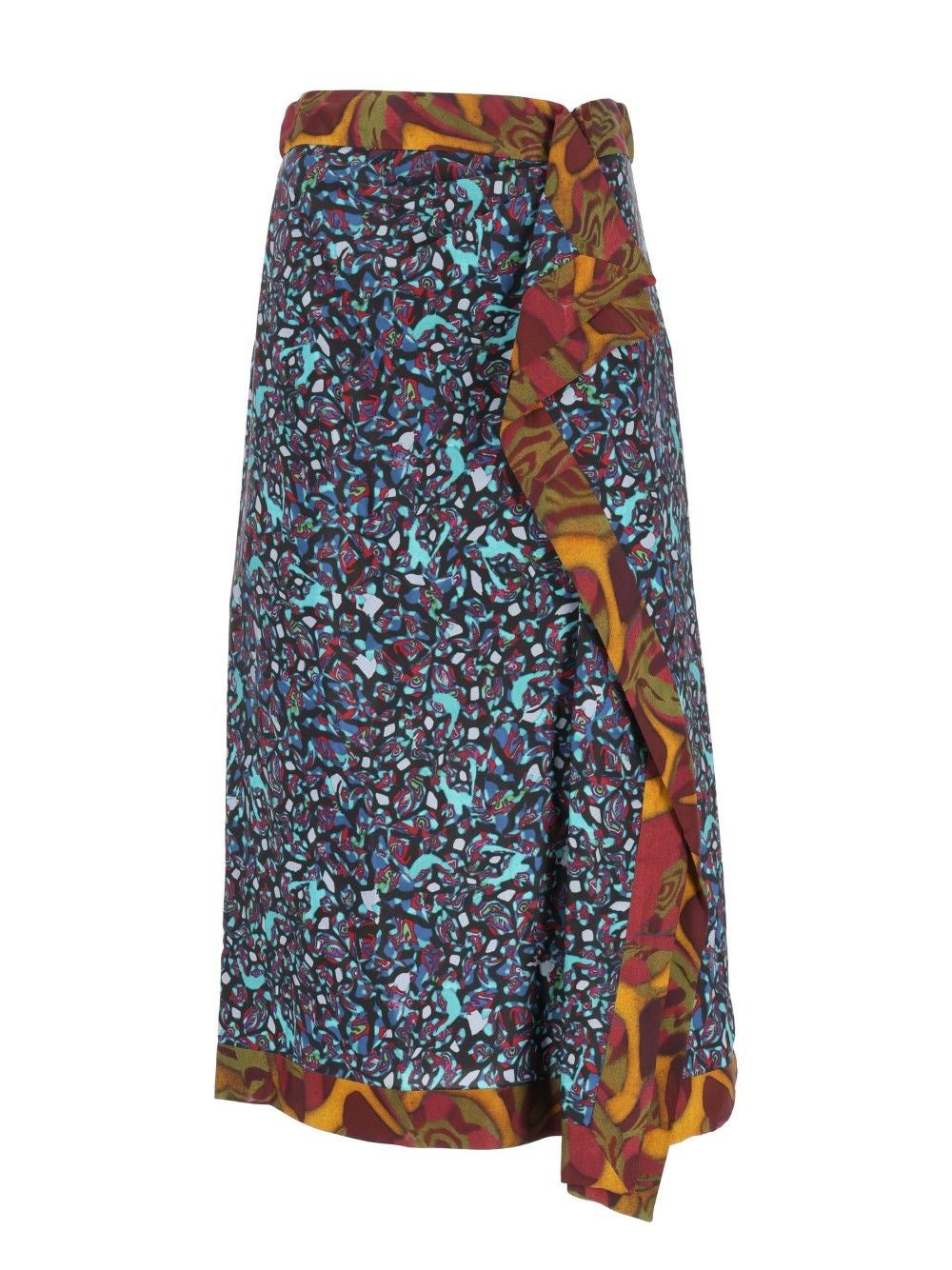 DRIES VAN NOTEN leather-trimmed velvet ballet flats