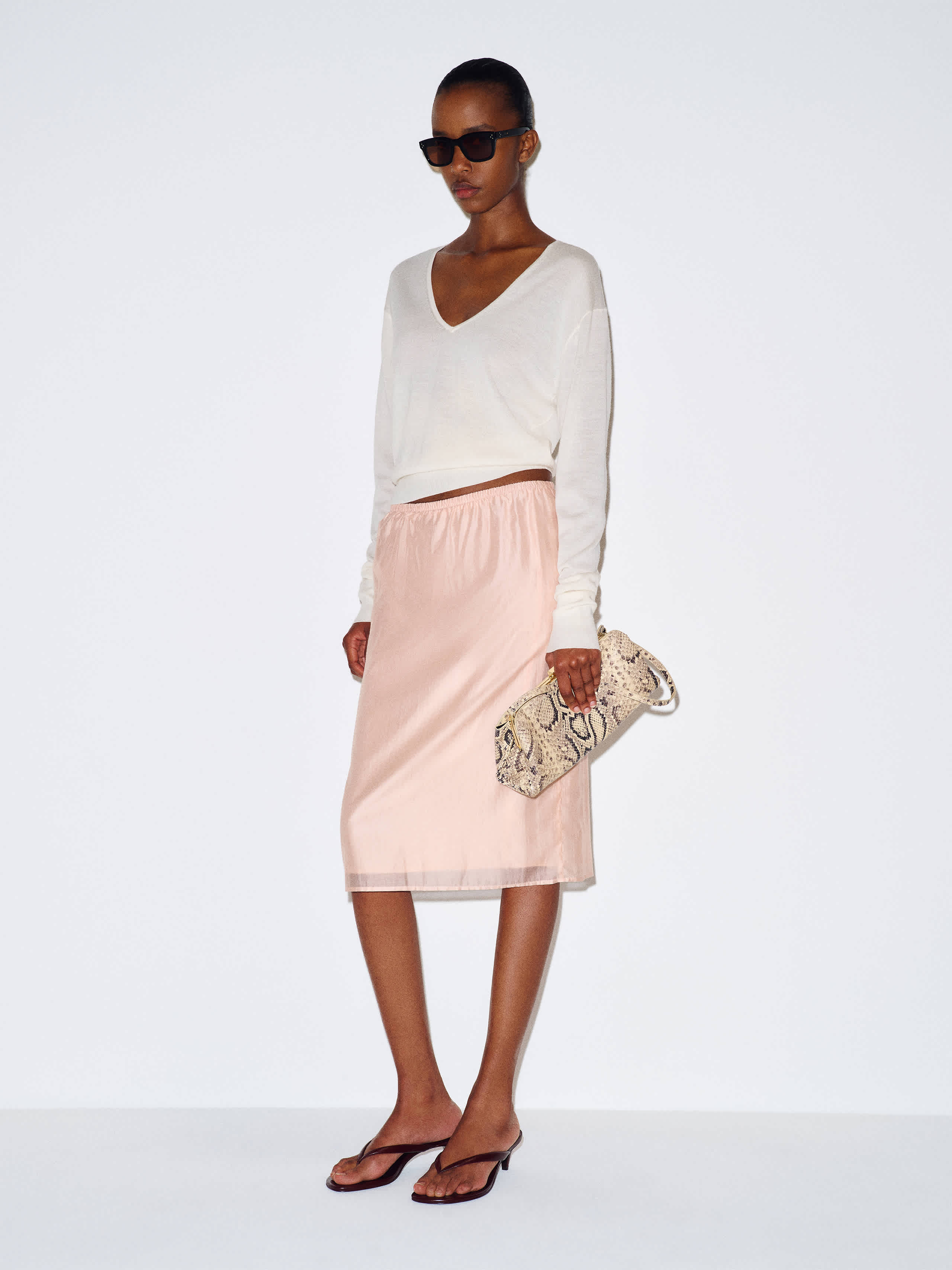 REFORMATION elana skirt light