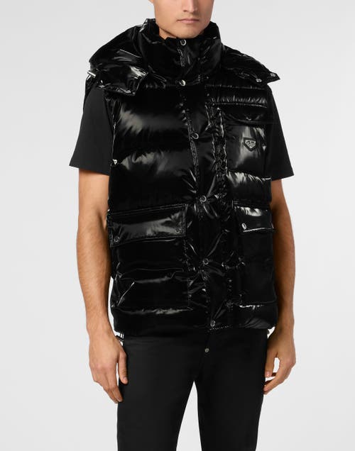 PHILIPP PLEIN nylon puffer vest men