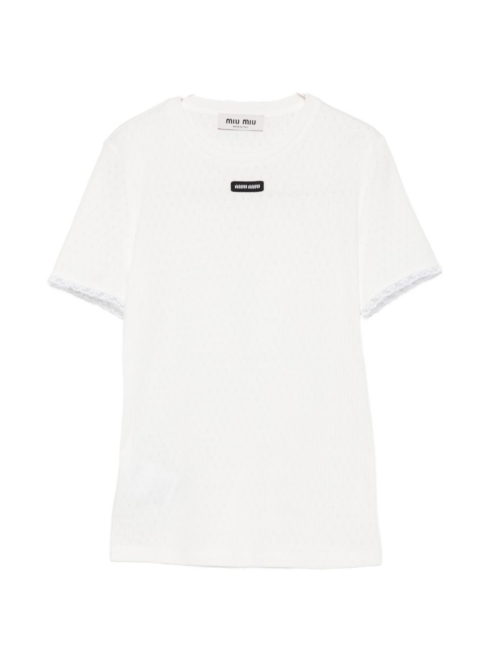 MIU MIU Logo-Embroidered Mini Shorts