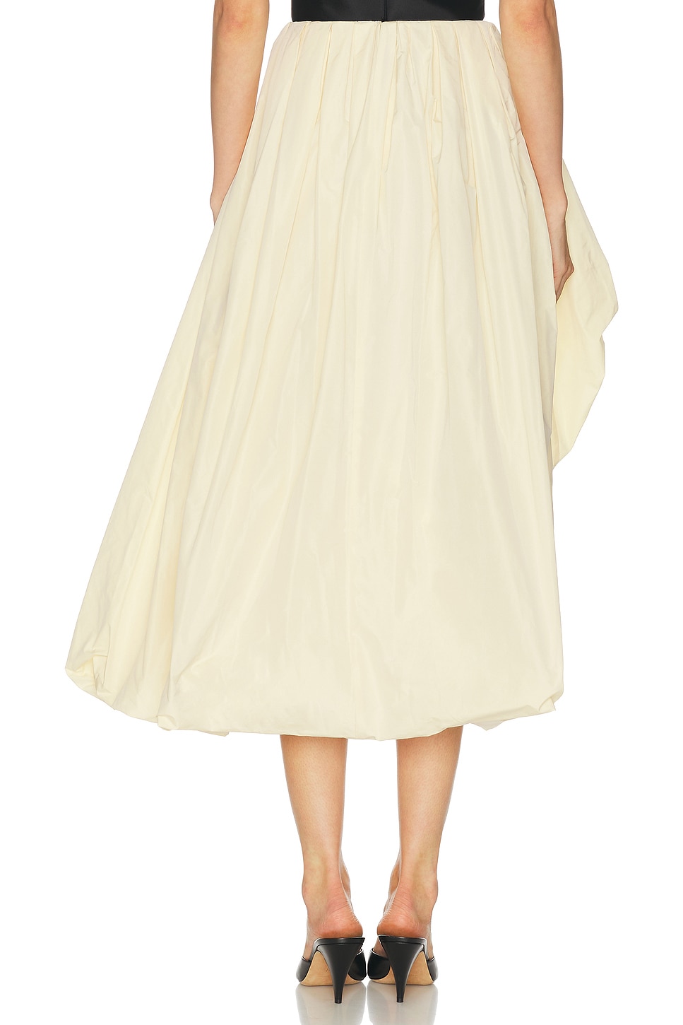 JIL SANDER Asymmetrical Draped Midi Skirt