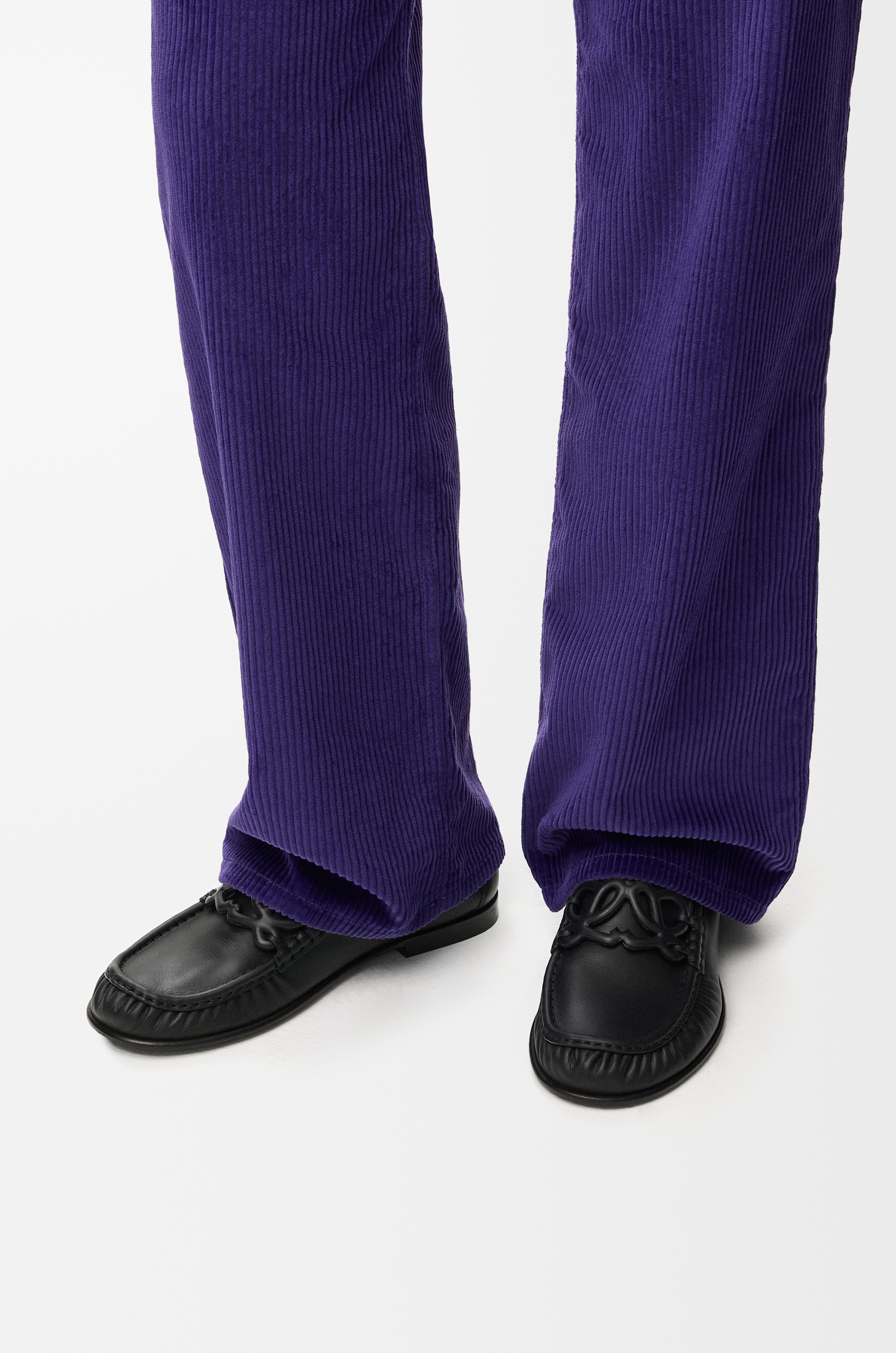 LOEWE double l loafer in soft leather skin