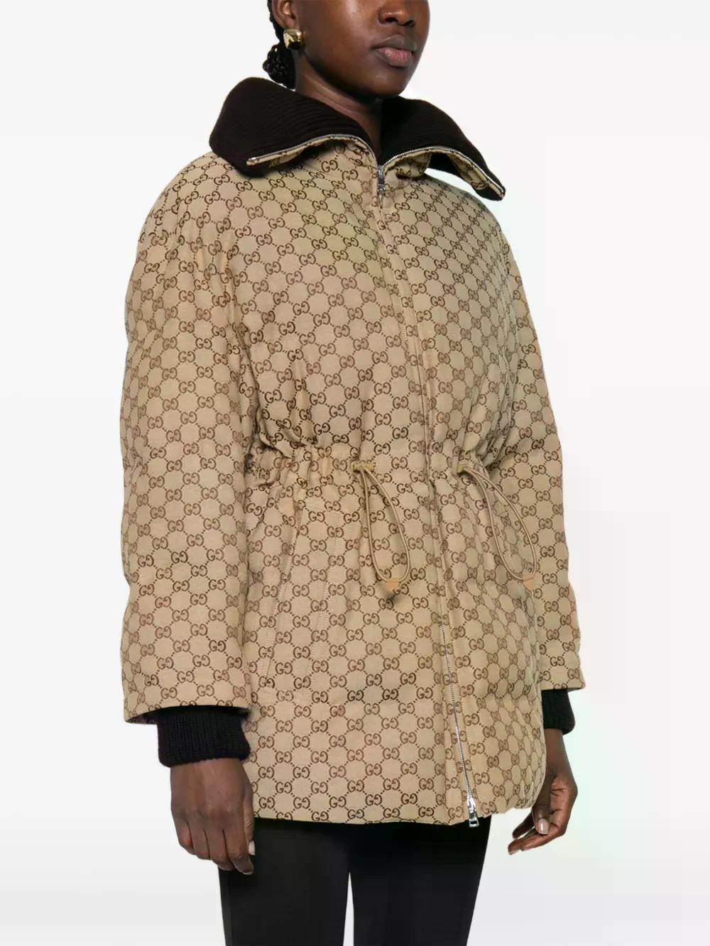 GUCCI gg canvas puffer jacket