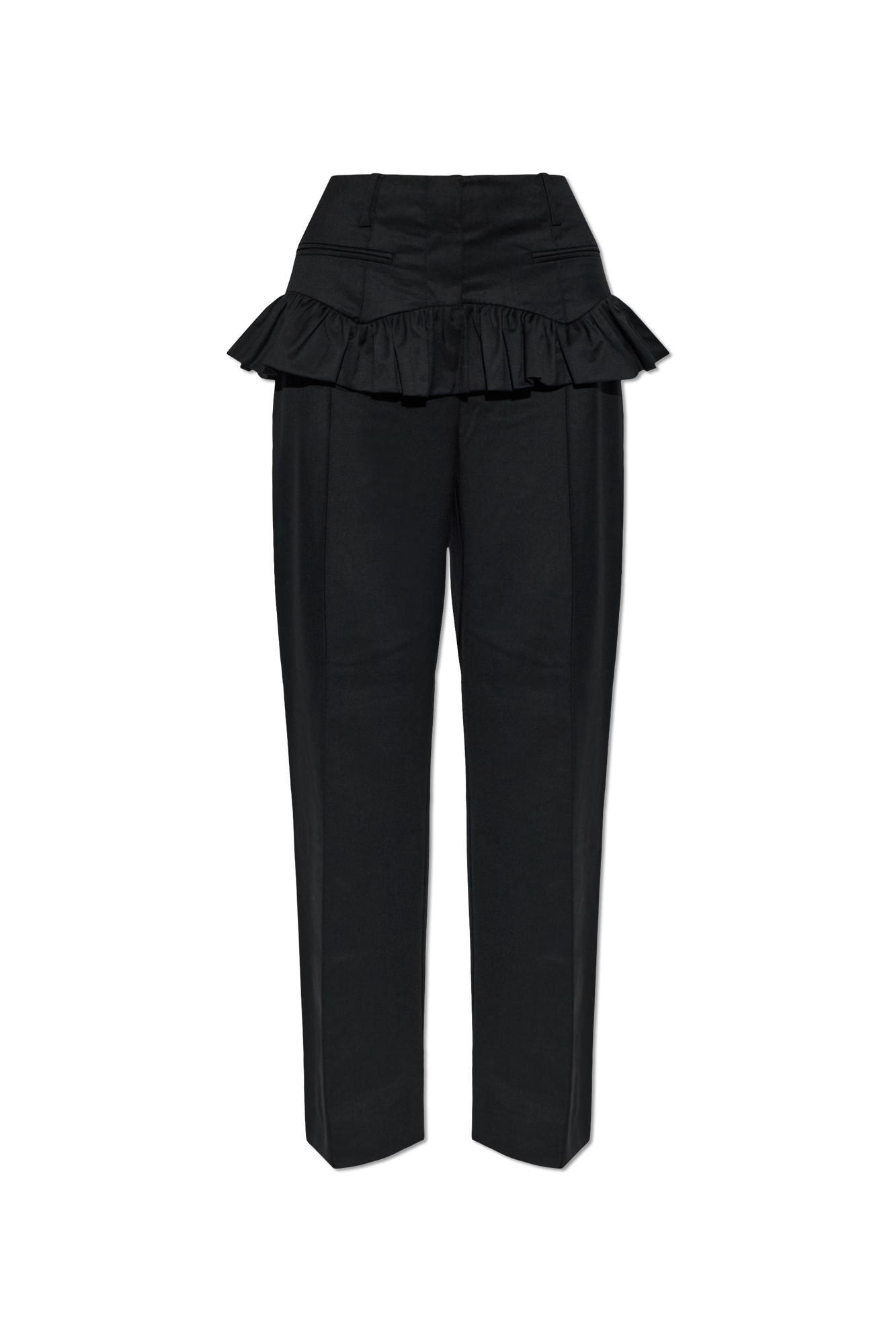 STAUD STAUD Corinna Lace-Trimmed Cotton Top