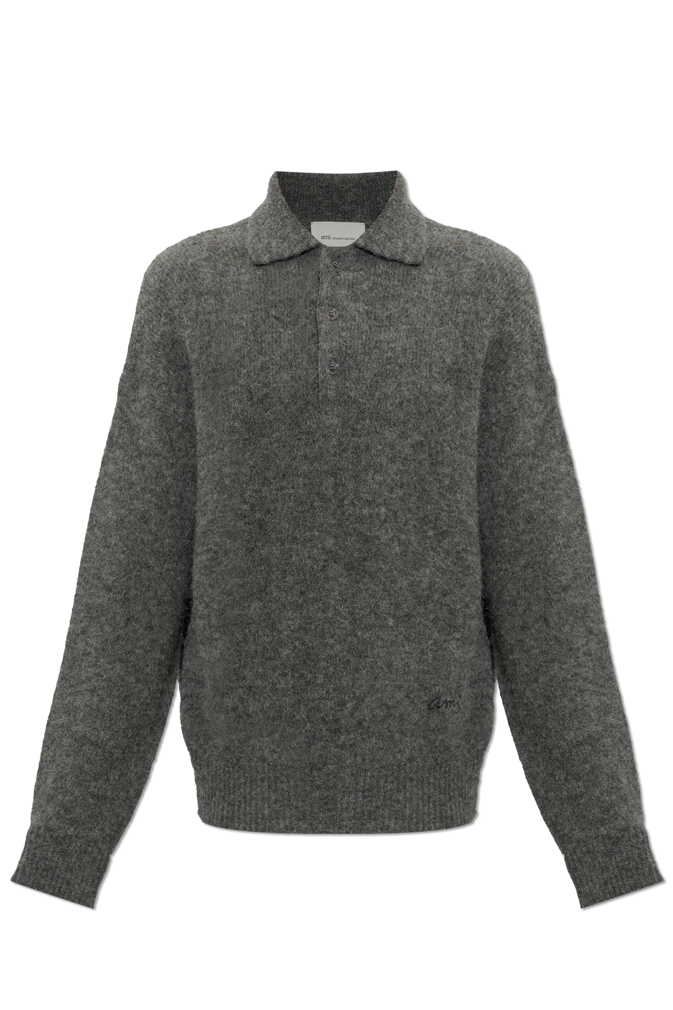 AMI shearling-collar bomber jacket