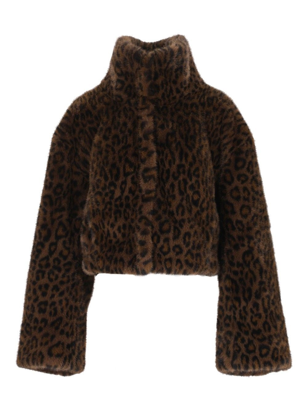 BLUMARINE leo leopard-print jacquard pencil skirt