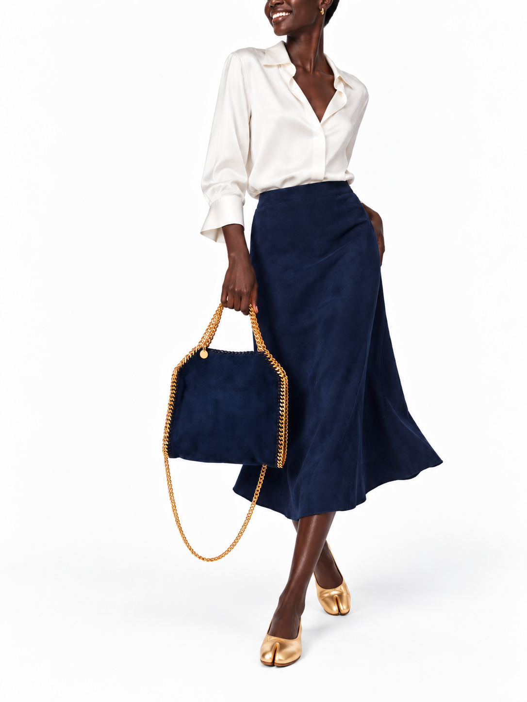 STELLA MCCARTNEY falabella mini bag alter suede