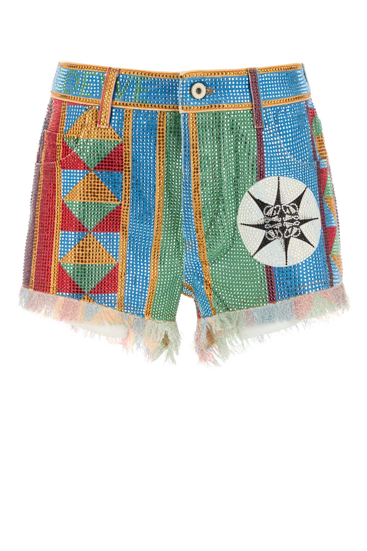LOEWE Loewe Embellished Denim Shorts