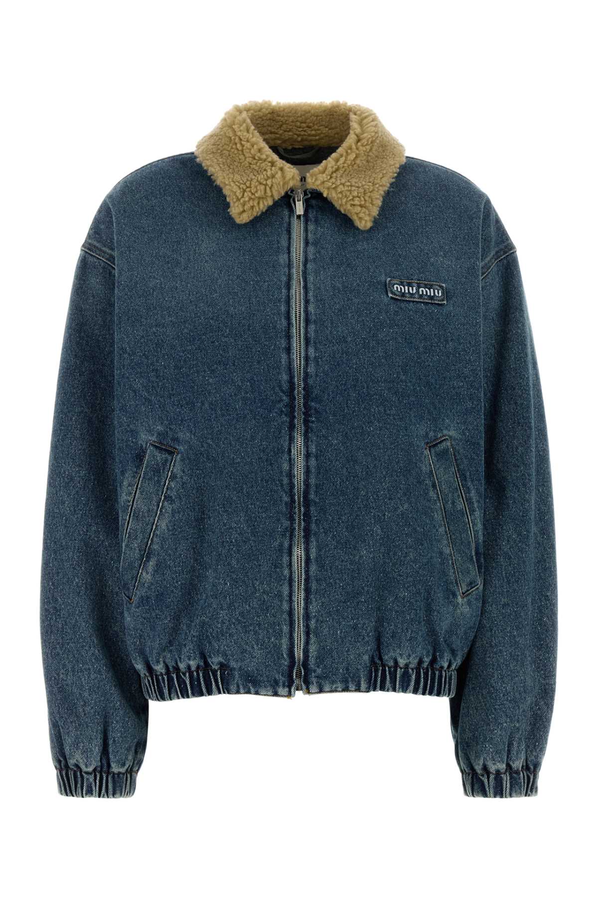 MIU MIU Miu Miu Washed Stitching Jeans