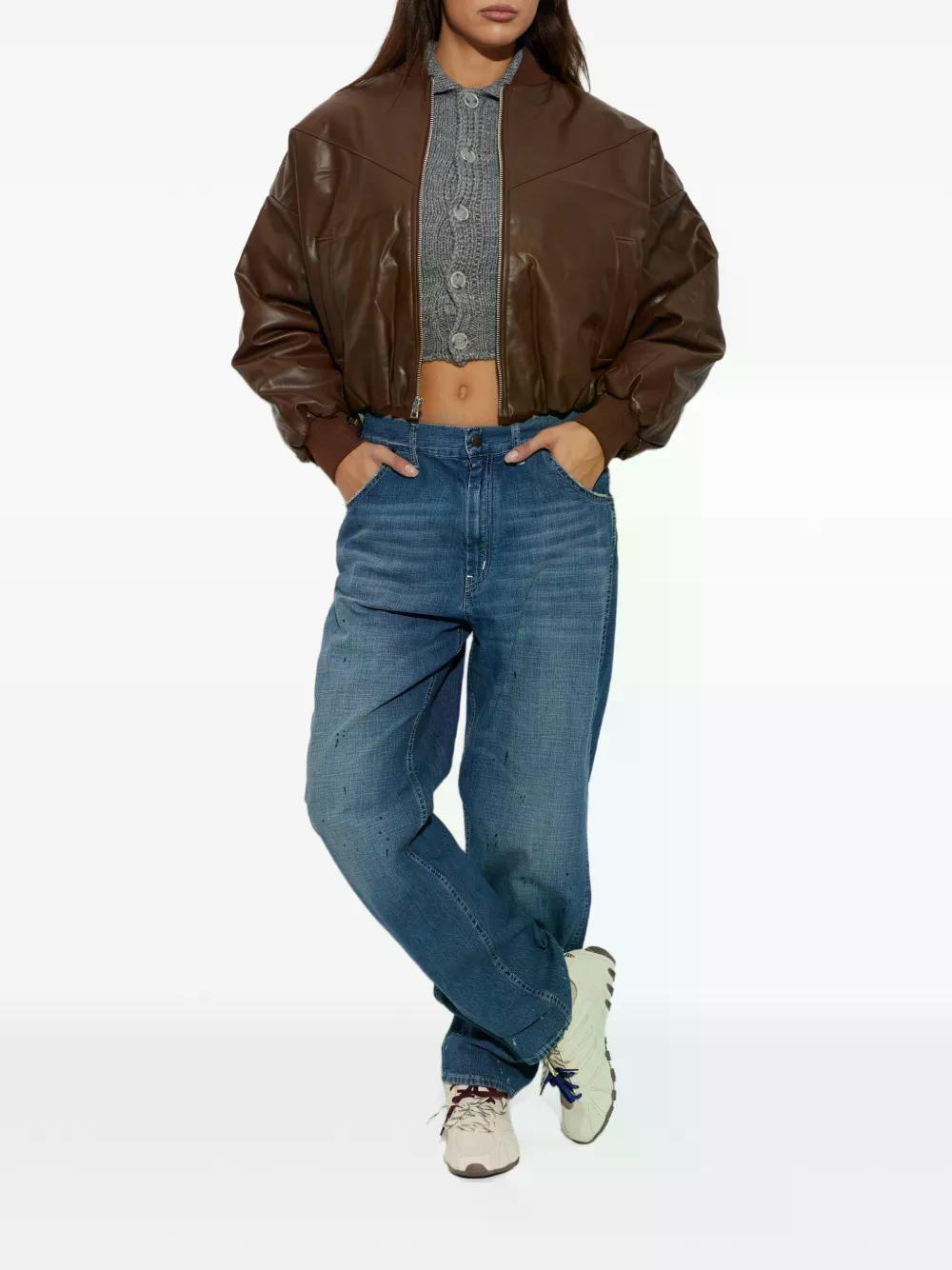 NIKE swoosh-logo bomber jacket