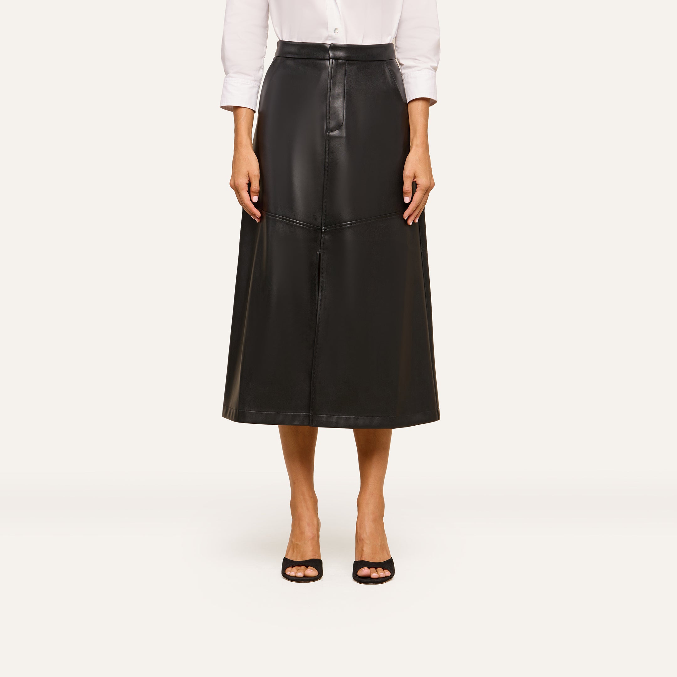 L'AGENCE robyn vegan leather skirt