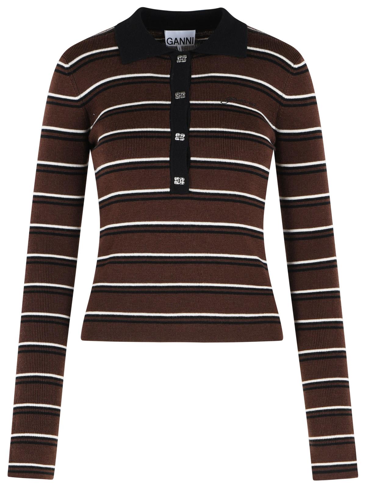 GANNI Ganni Belted Wool and Cashmere-Blend Blazer