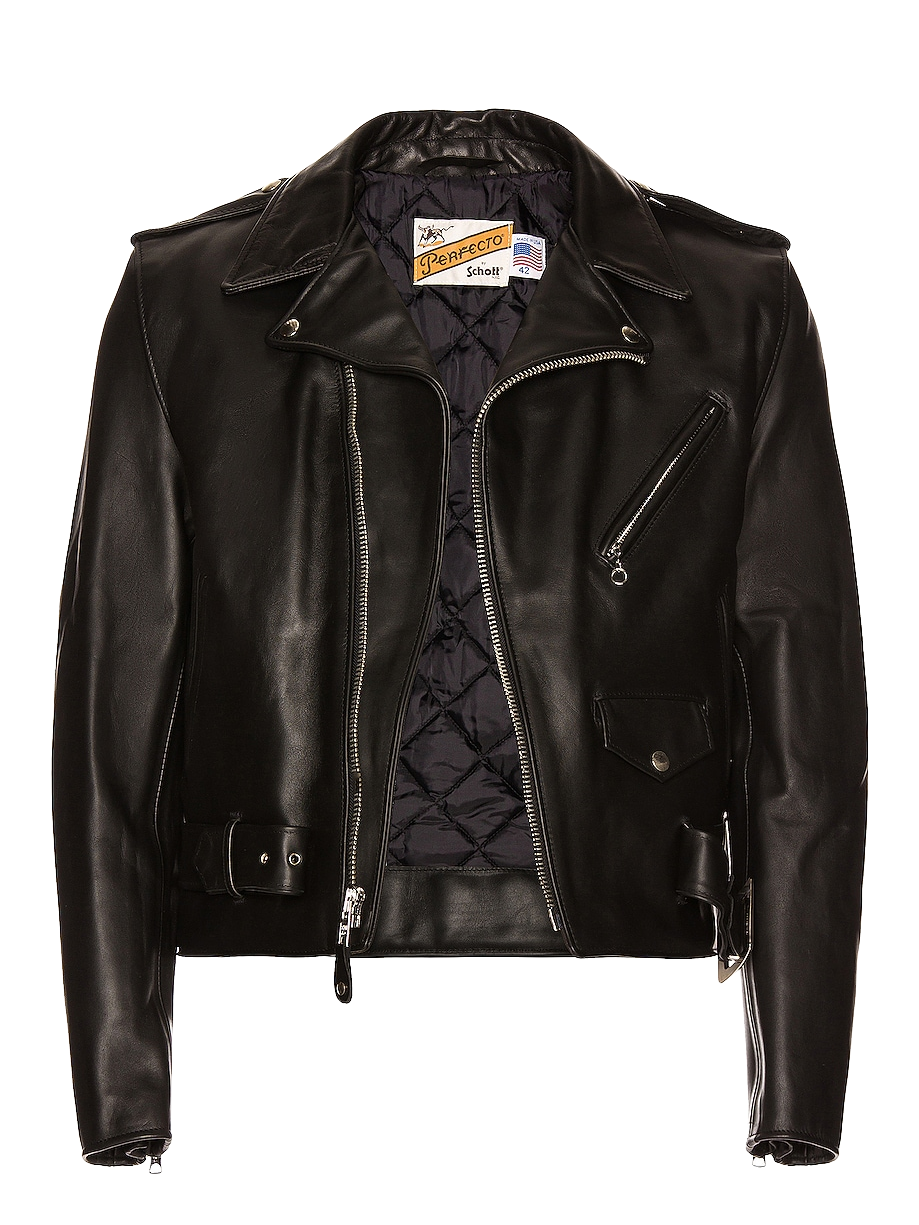 Supreme X Schott The Crow Perfecto Leather Jacket - Black