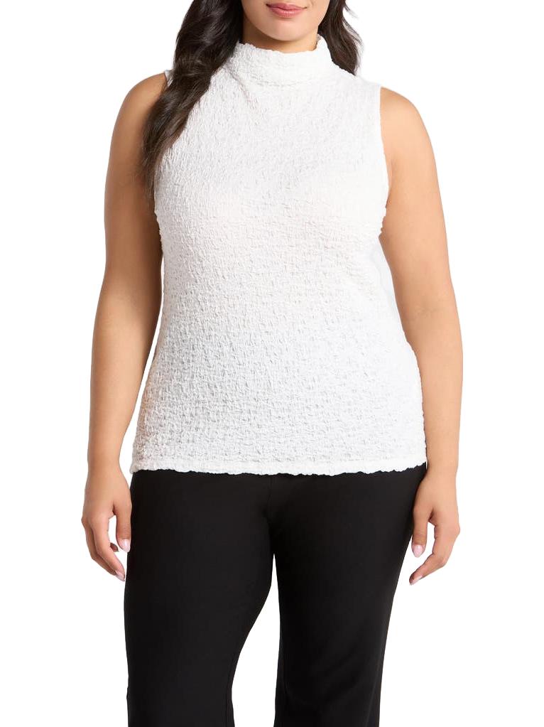 EILEEN FISHER Eileen Fisher Textured Organic Cotton Blend Tank