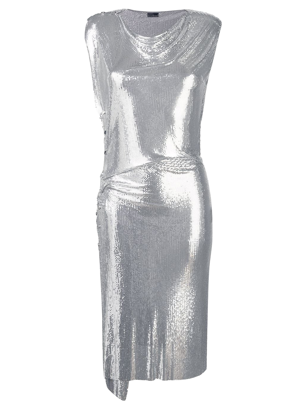 PACO RABANNE Rabanne Draped Midi Dress