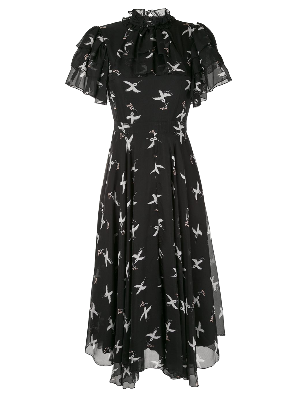 MACGRAW Macgraw Flight Bird Print Dress