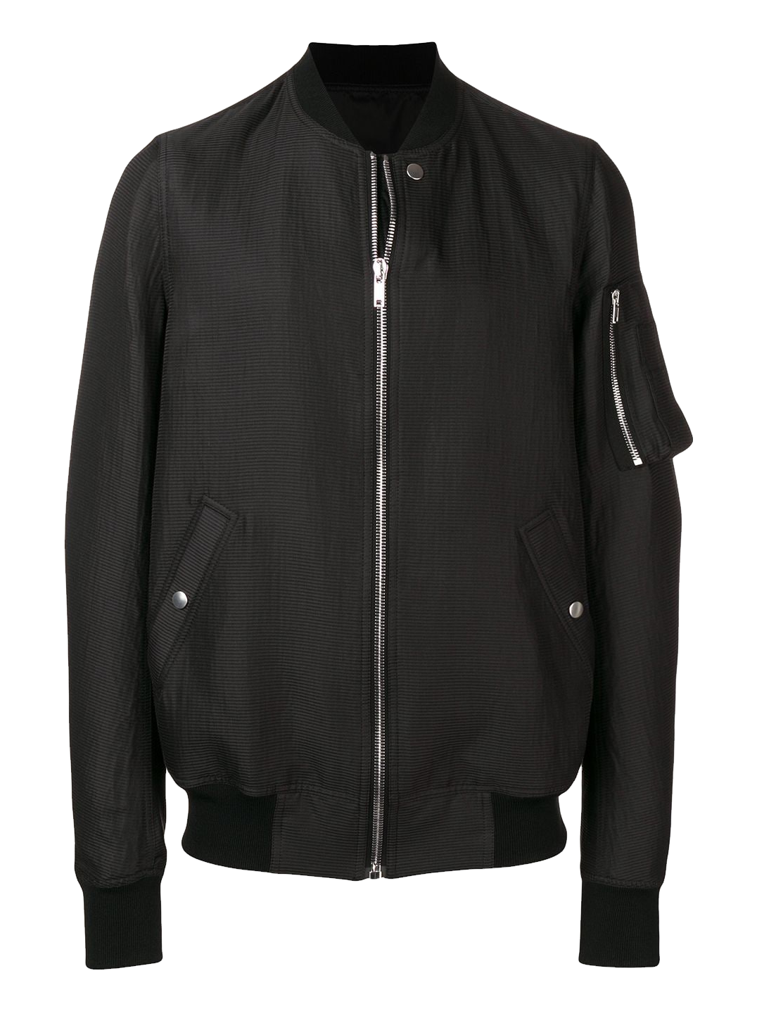 RICK OWENS Rick Owens Bomber Jacket with Rib Collar