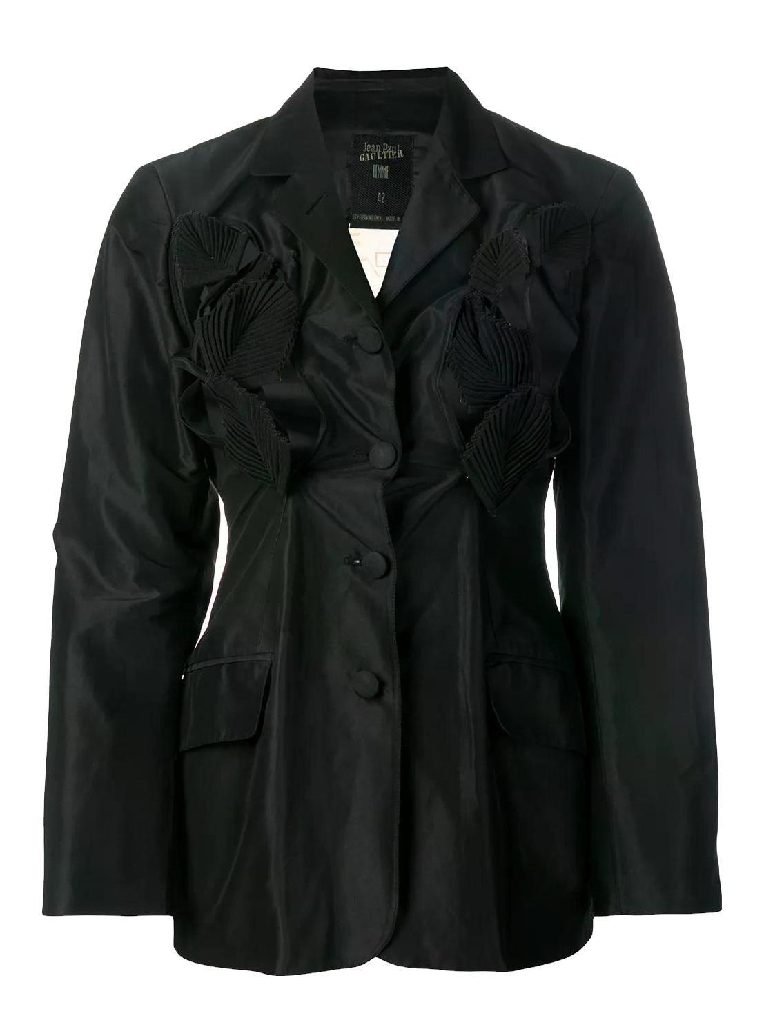 JEAN PAUL GAULTIER Jean Paul Gaultier 1991 Leaf Appliqué Jacket