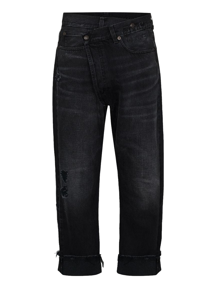 R13 R13 Crossover Cropped Jeans