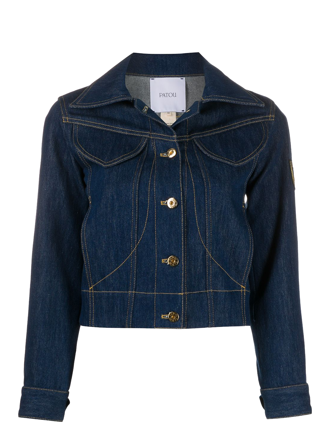 PATOU Patou Logo-Embroidered Denim Jacket