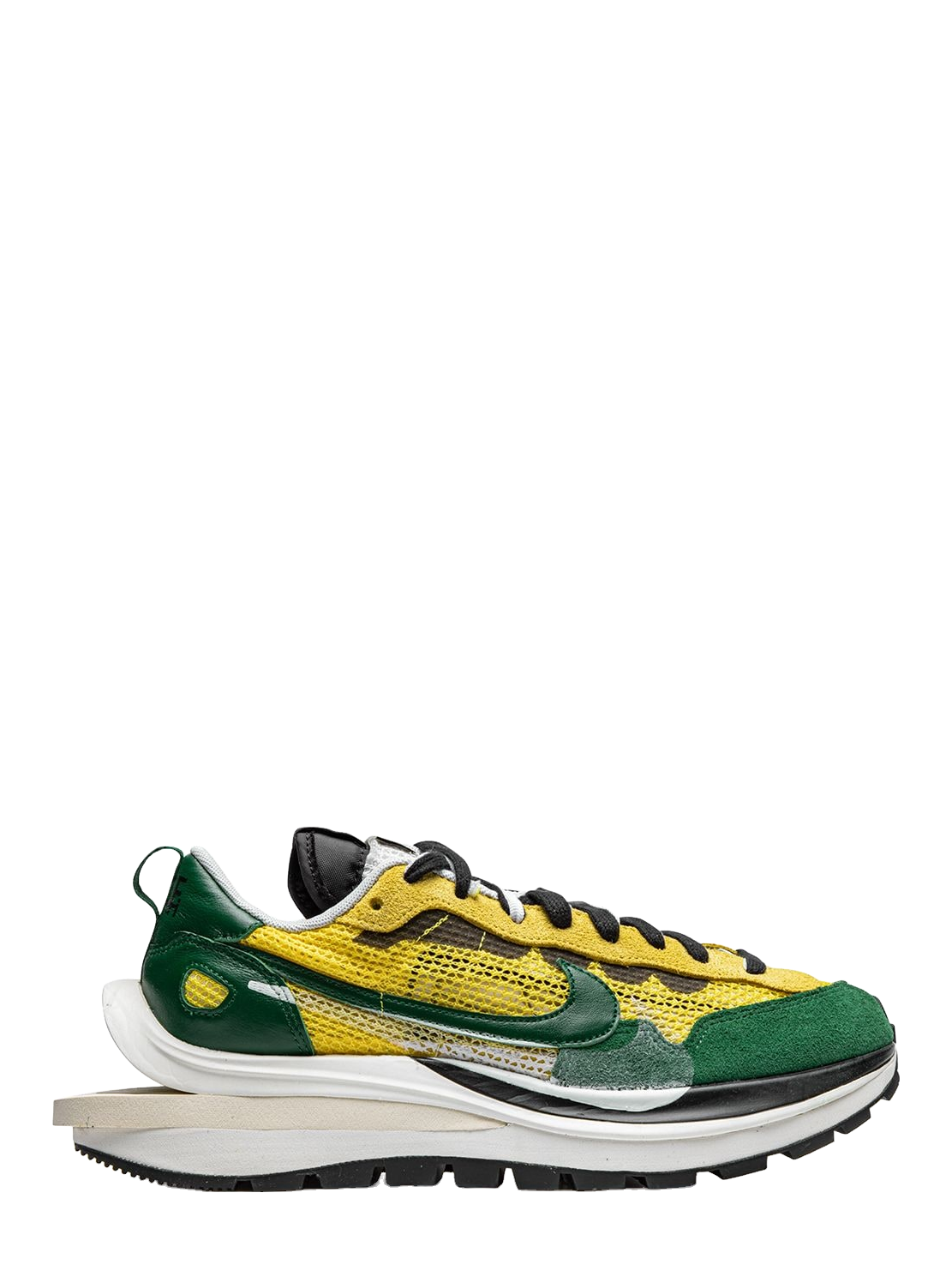 sacai x nike vaporwaffle yellow green