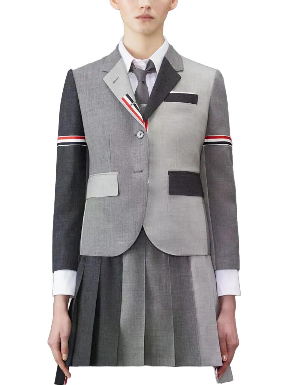 THOM BROWNE Thom Browne Zip-Up Hooded Overcoat
