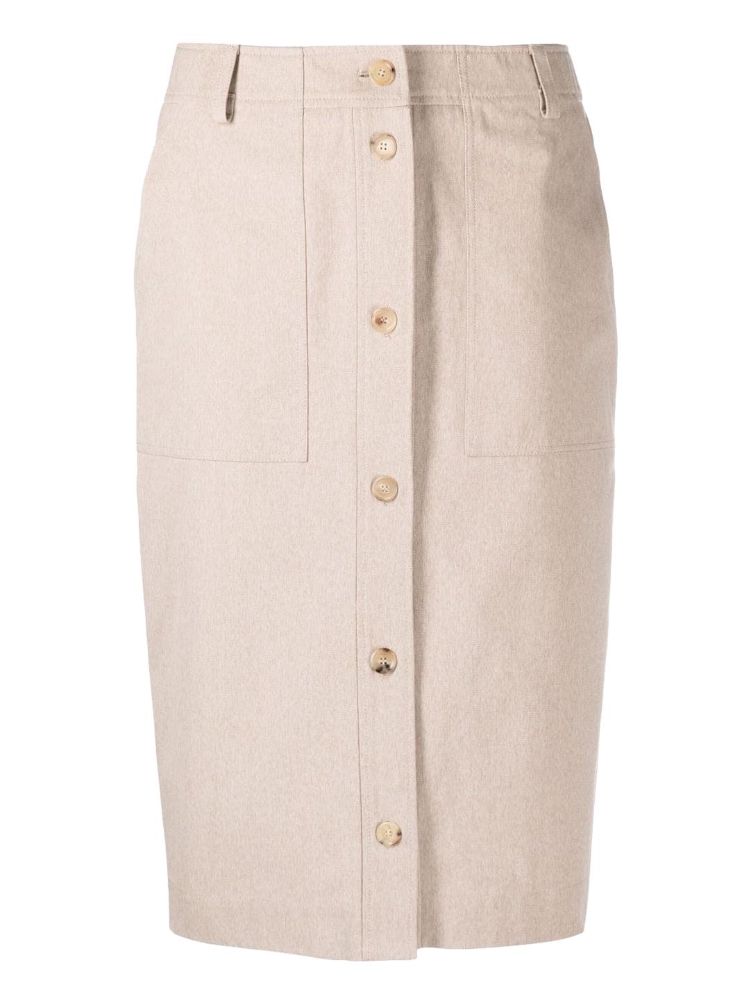 MOSCHINO Button-Up Midi Skirt