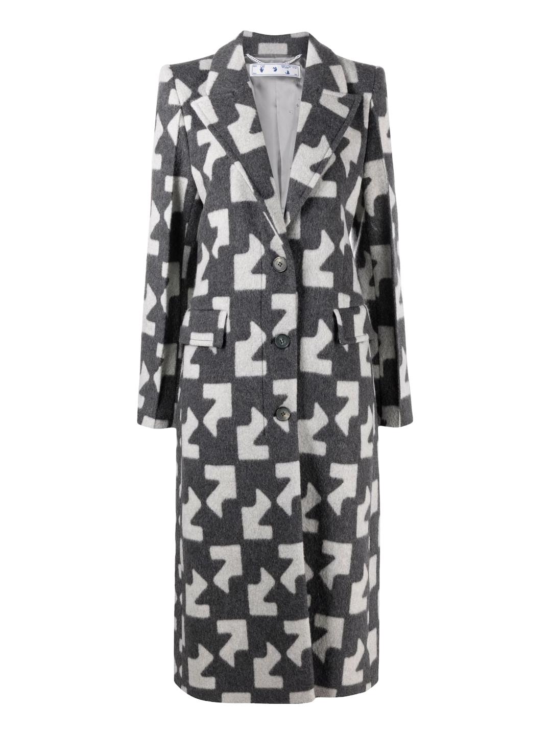 OFF-WHITE Geometric Pattern Overcoat