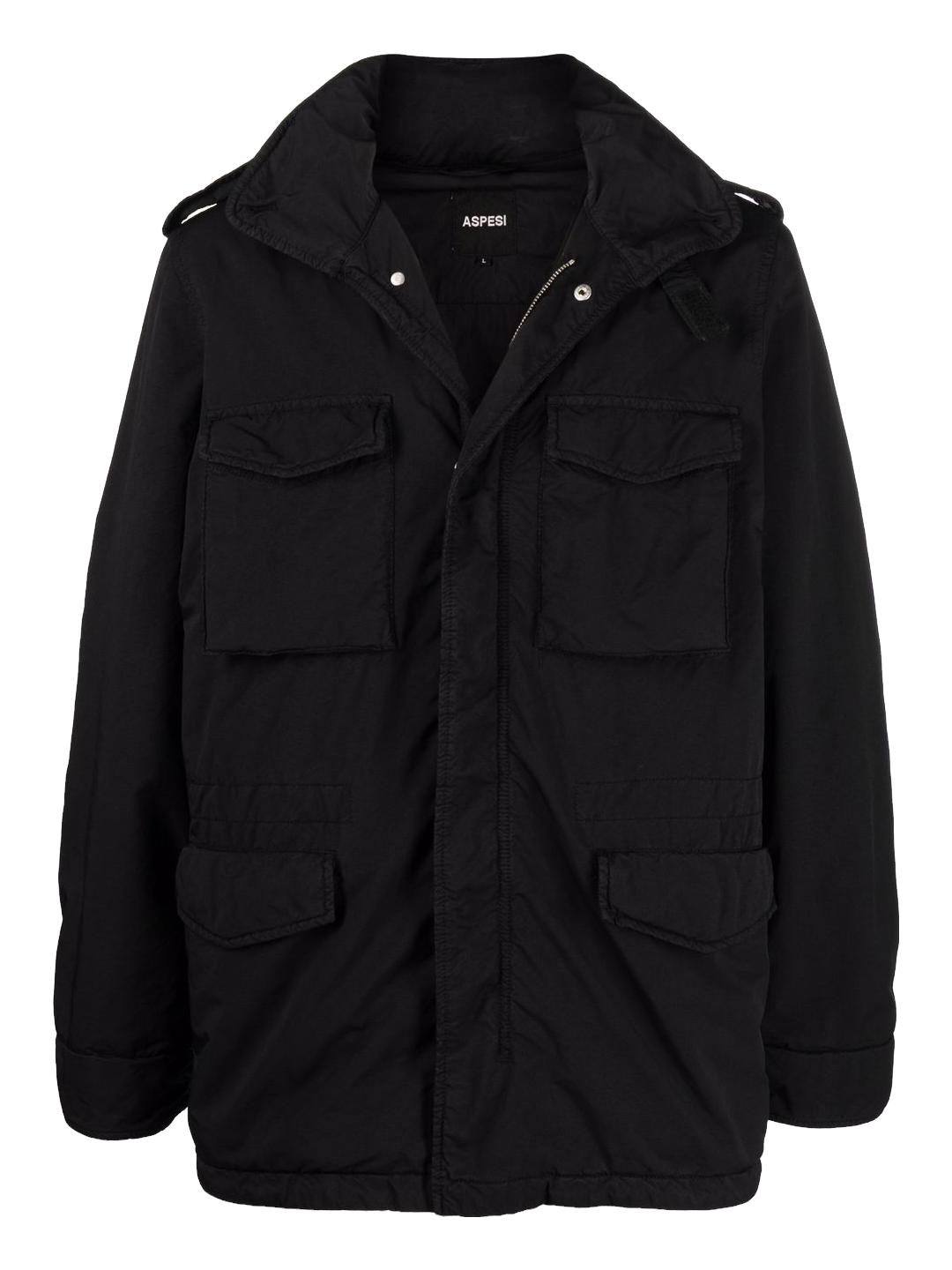 ASPESI cargo-pocket hooded coat