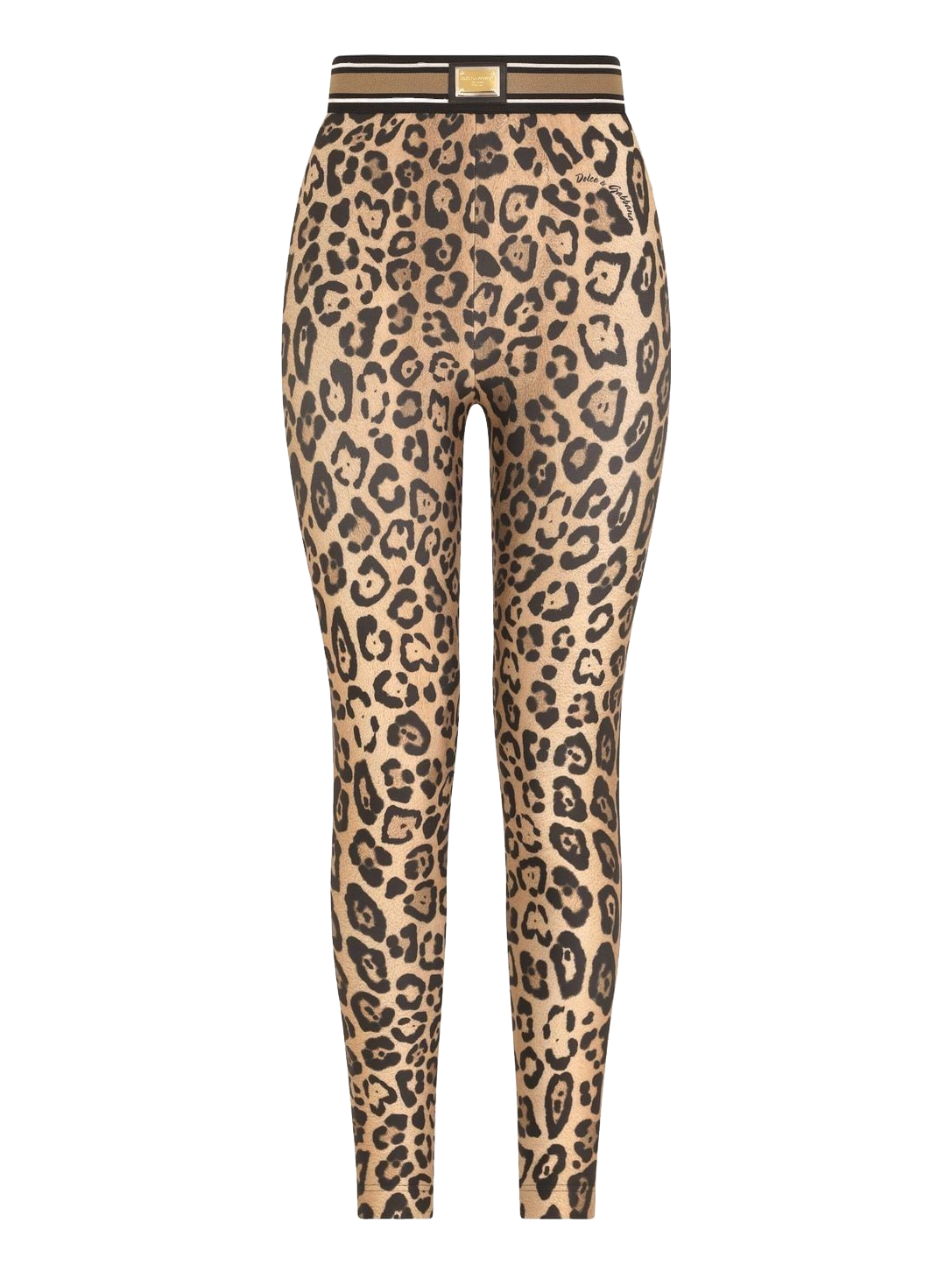 DOLCE & GABBANA leopard-print jersey leggings